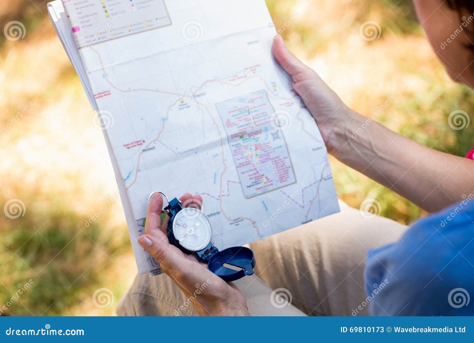 Focus on a map stock image. Image of swatch, people, activity - 69810173