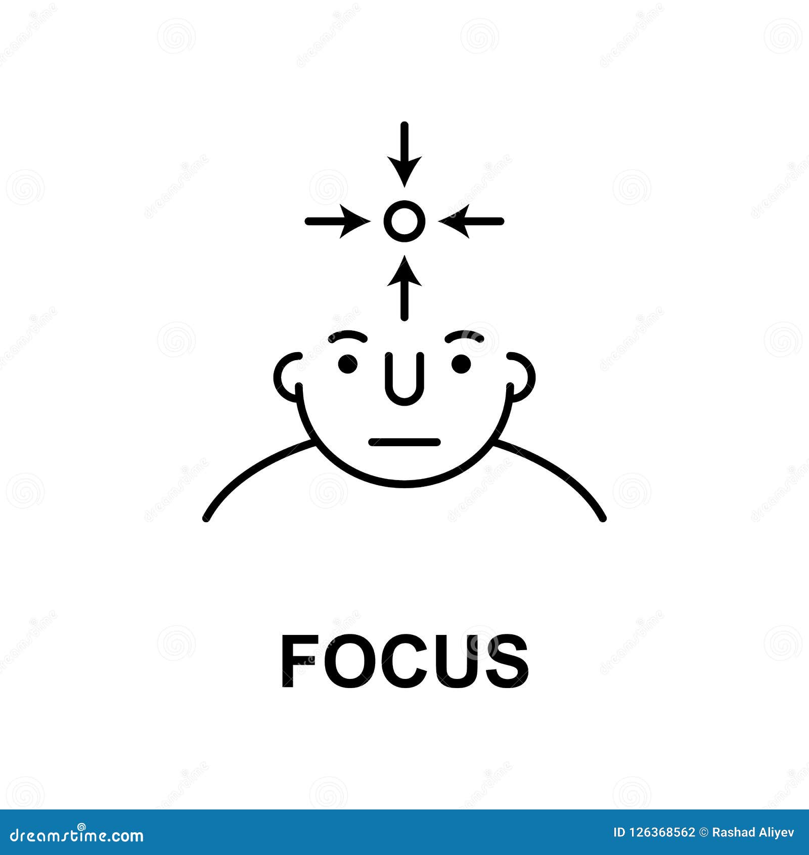 Focus on Mind Icon. Element of Human Mind Icon for Mobile Concept and ...