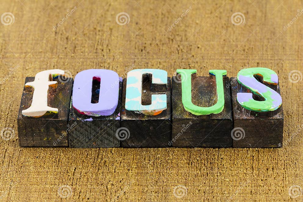 Focus Move Forward Objective Success Target Goal Job Stock Image ...