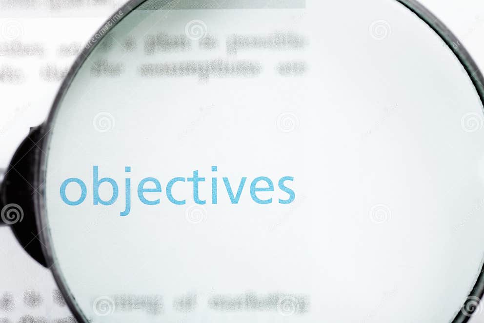Focus on objectives stock photo. Image of printed, page - 17653080
