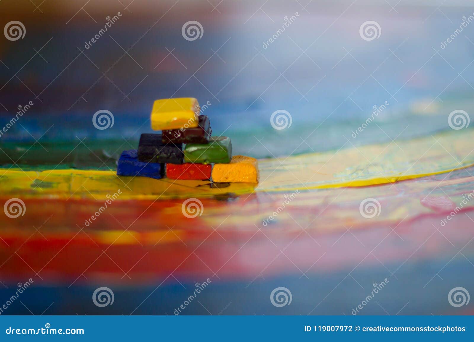 Focus Photo Of Assorted-color Stacked Blocks Picture. Image: 119007972