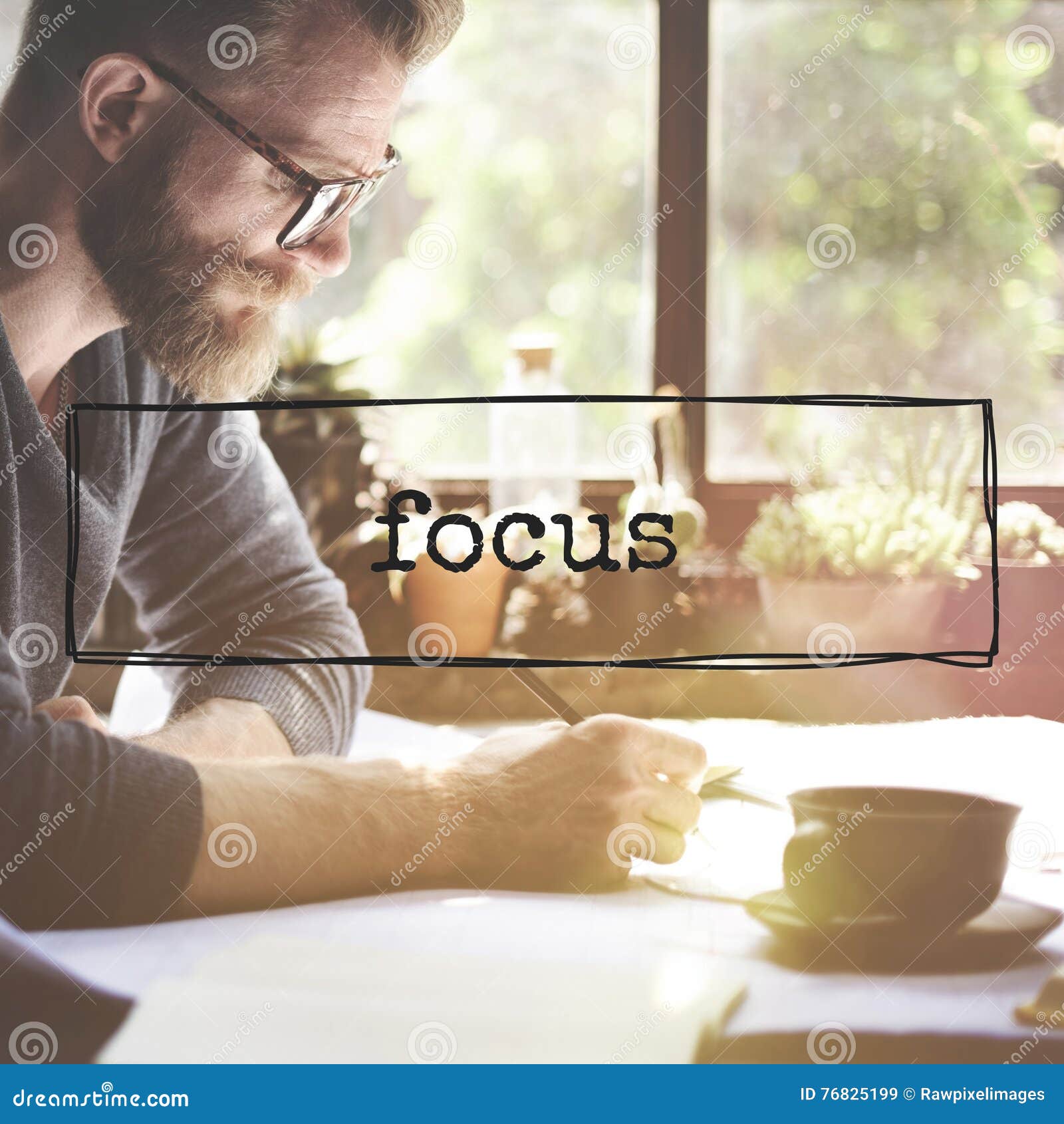 Focus Planning Target Concentrate Mission Concept Stock Image - Image ...