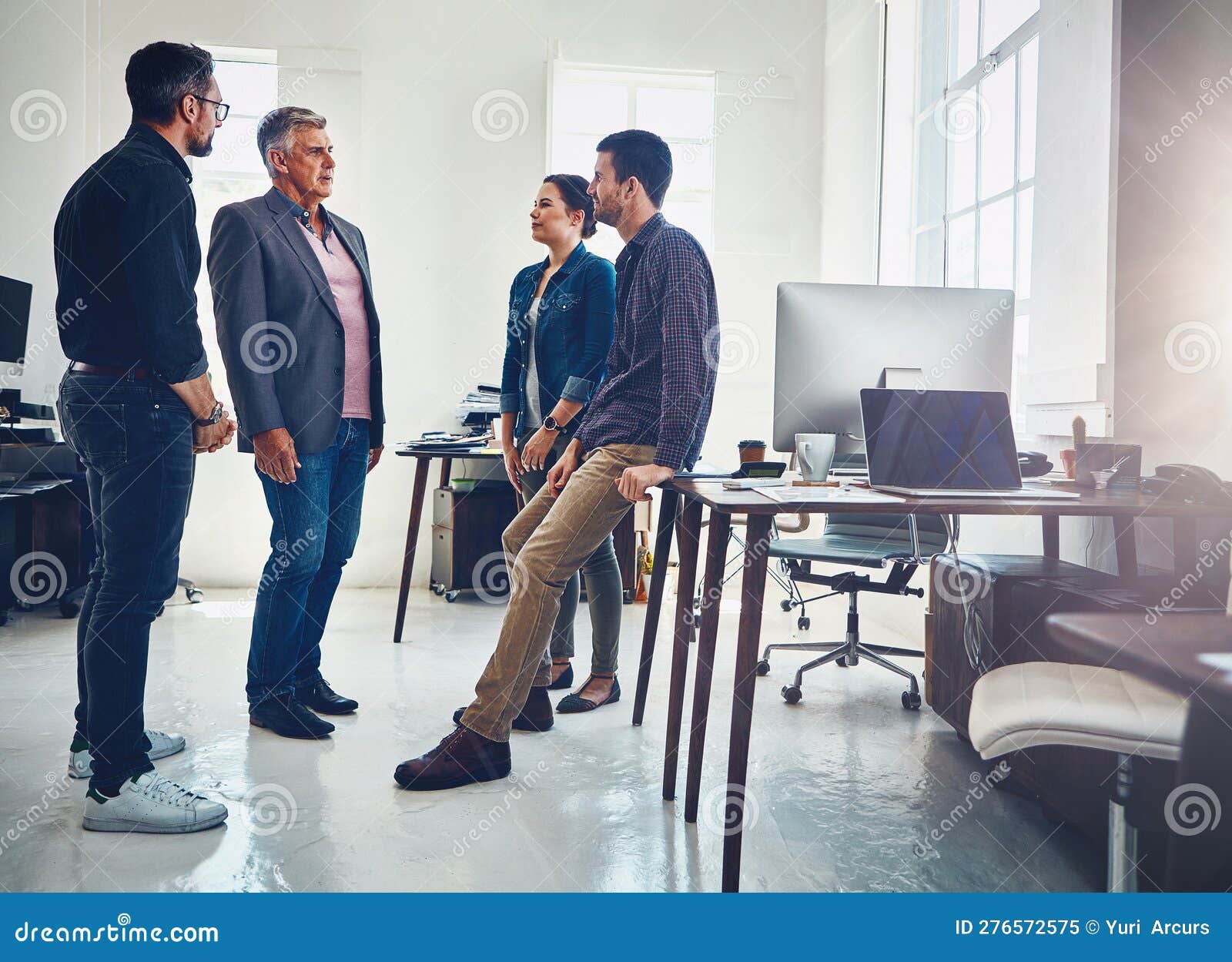 Focus on Problems Rather Than Solutions. a Group of Designers Having a ...