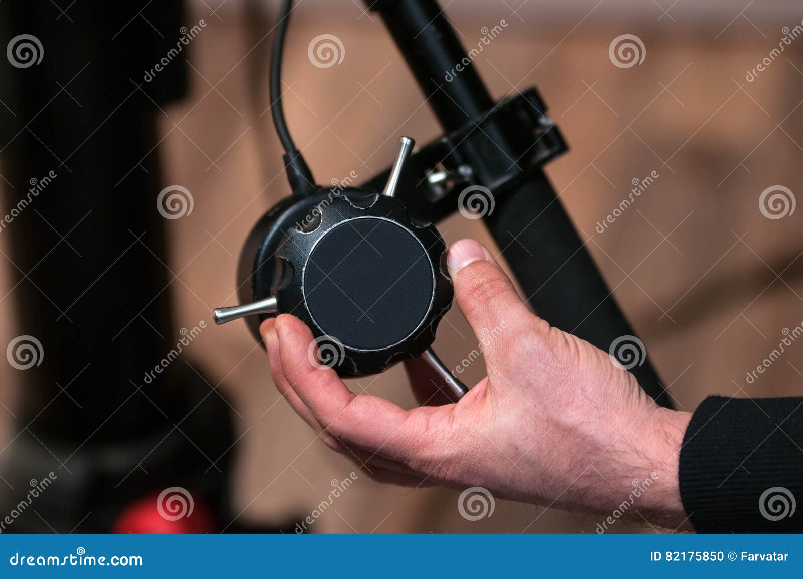 Focus Puller`s Hand on the Follow Focus System Stock Photo - Image of ...