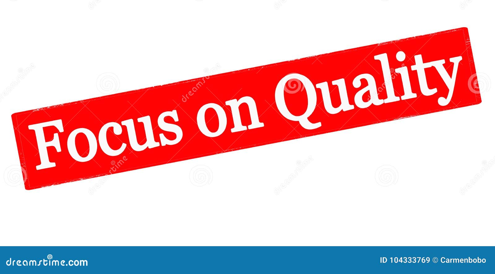 Focus on quality stock illustration. Illustration of concept - 104333769