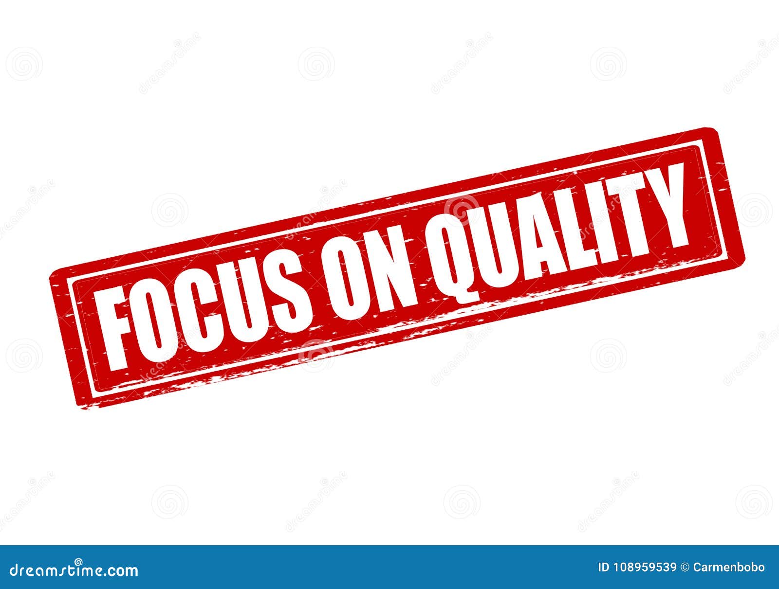 Focus on quality stock illustration. Illustration of center - 108959539