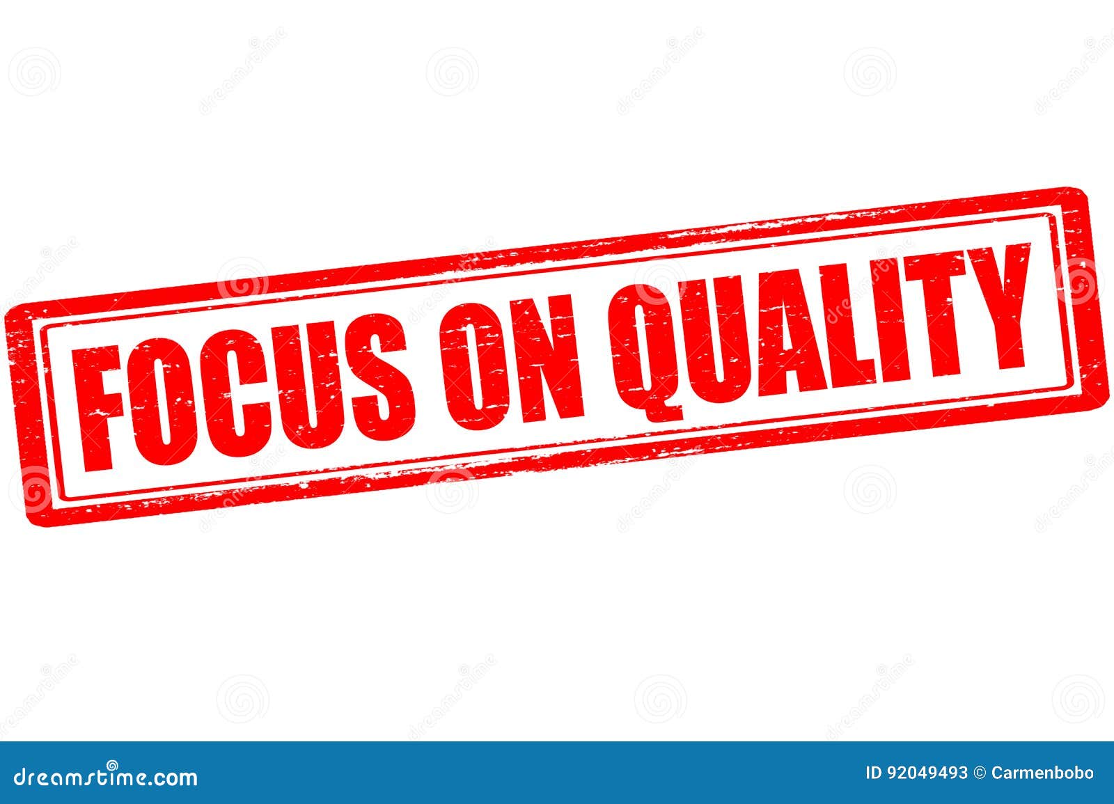 Focus on quality stock illustration. Illustration of grade - 92049493