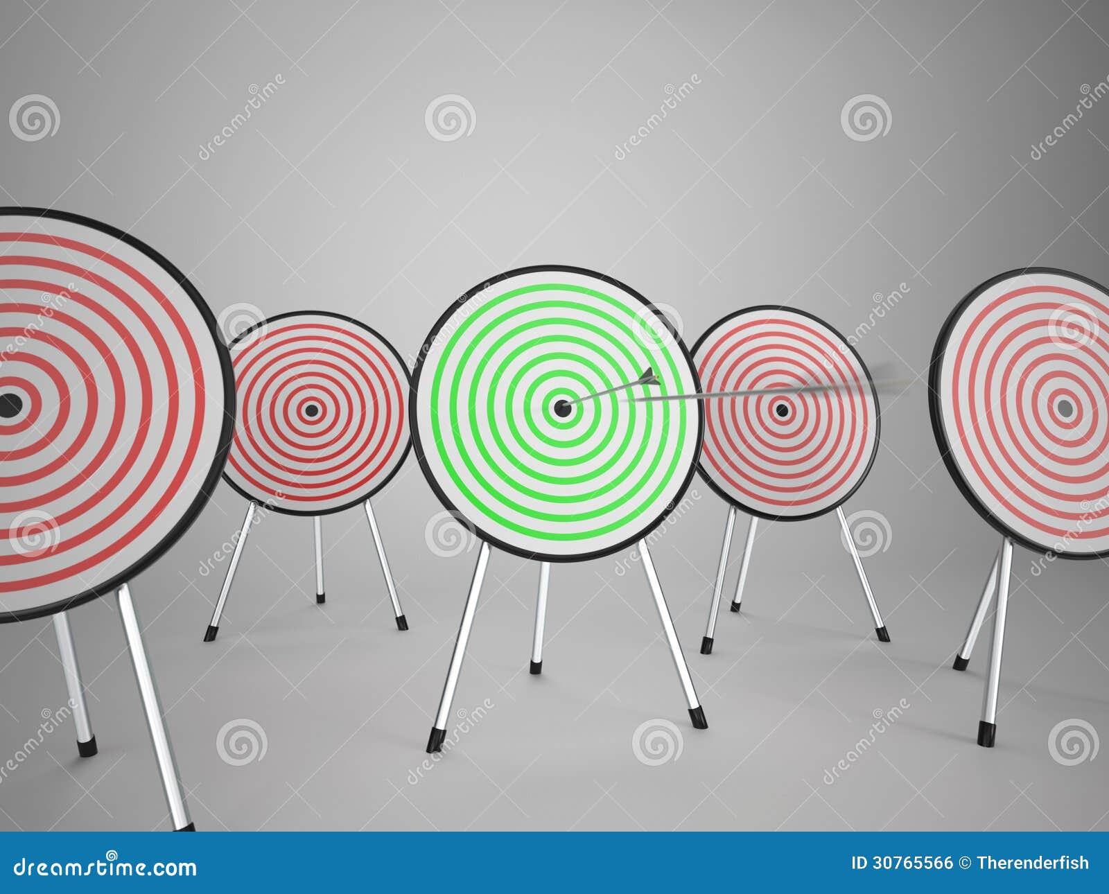 Focus and Reach Your Target 1 Stock Illustration - Illustration of ...