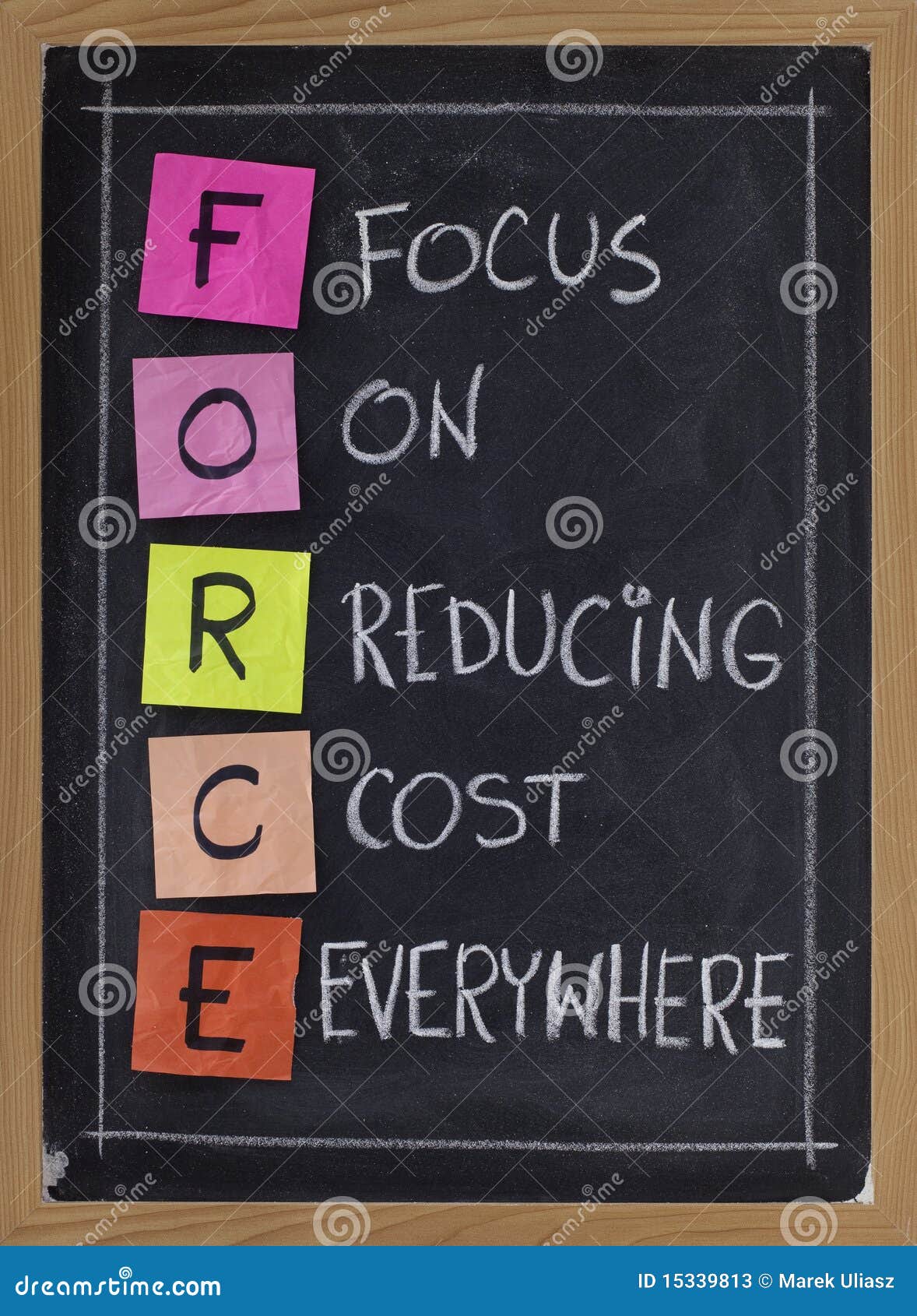 Focus on Reducing Cost Everywhere Stock Image - Image of color, black ...