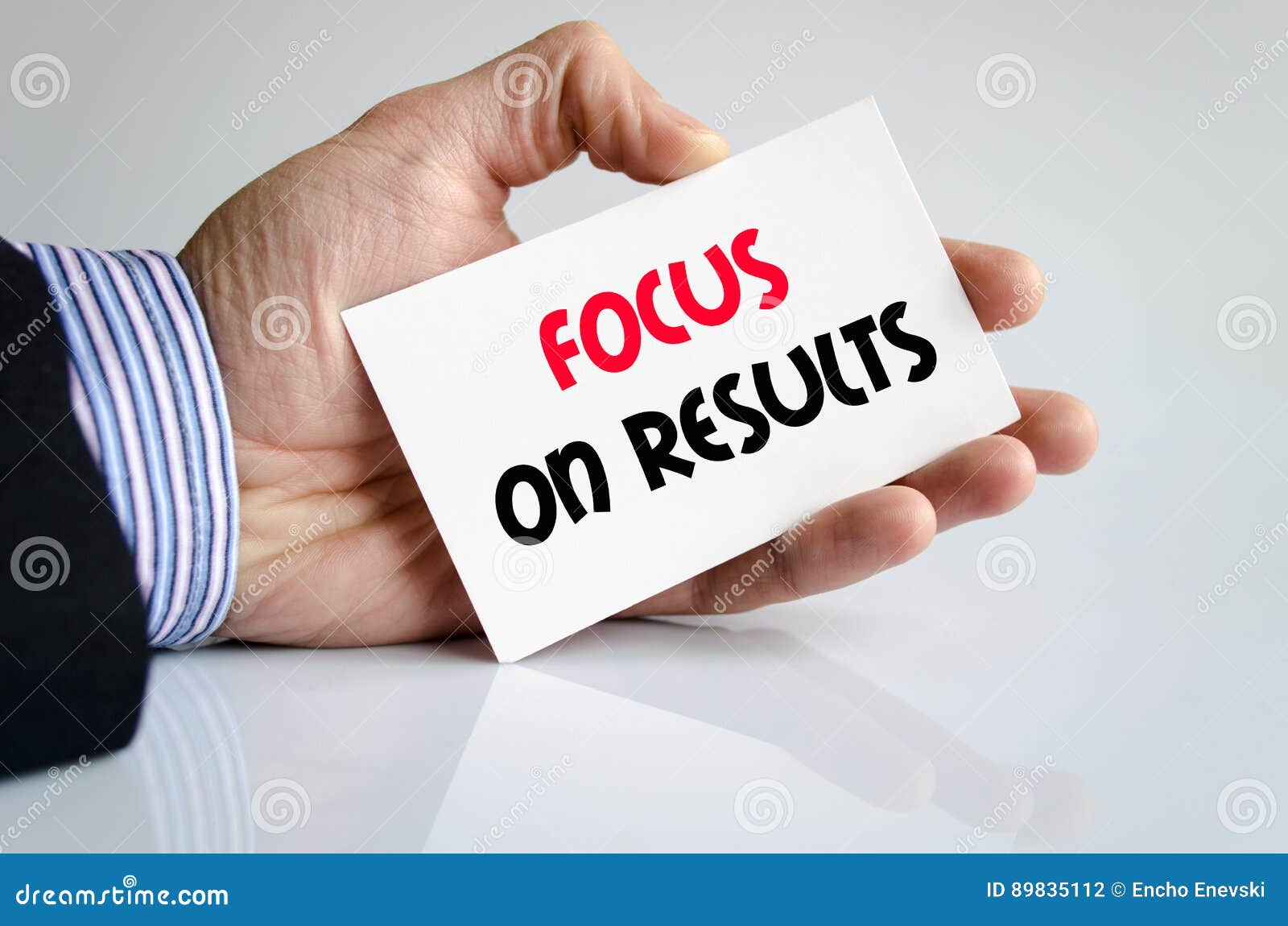 Focus on Results Text Concept Stock Photo - Image of goal, develop ...
