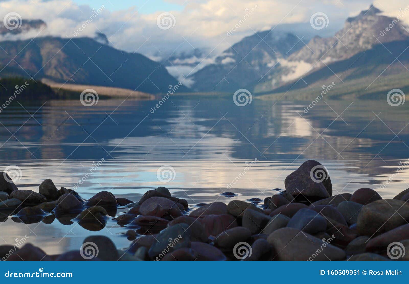 Rocks in Focus with Mountains Stock Image - Image of glass, focus ...
