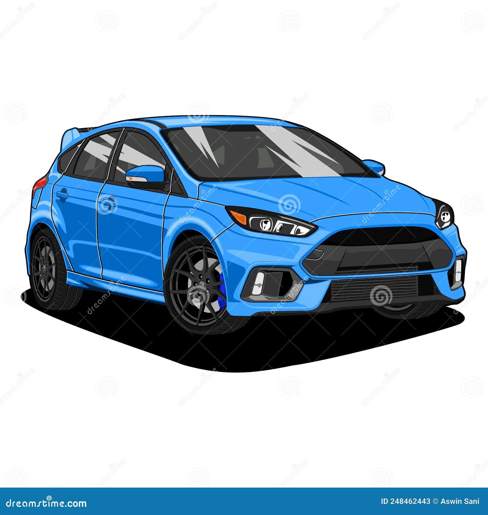 Focus RS stock illustration. Illustration of retro, concept - 248462443