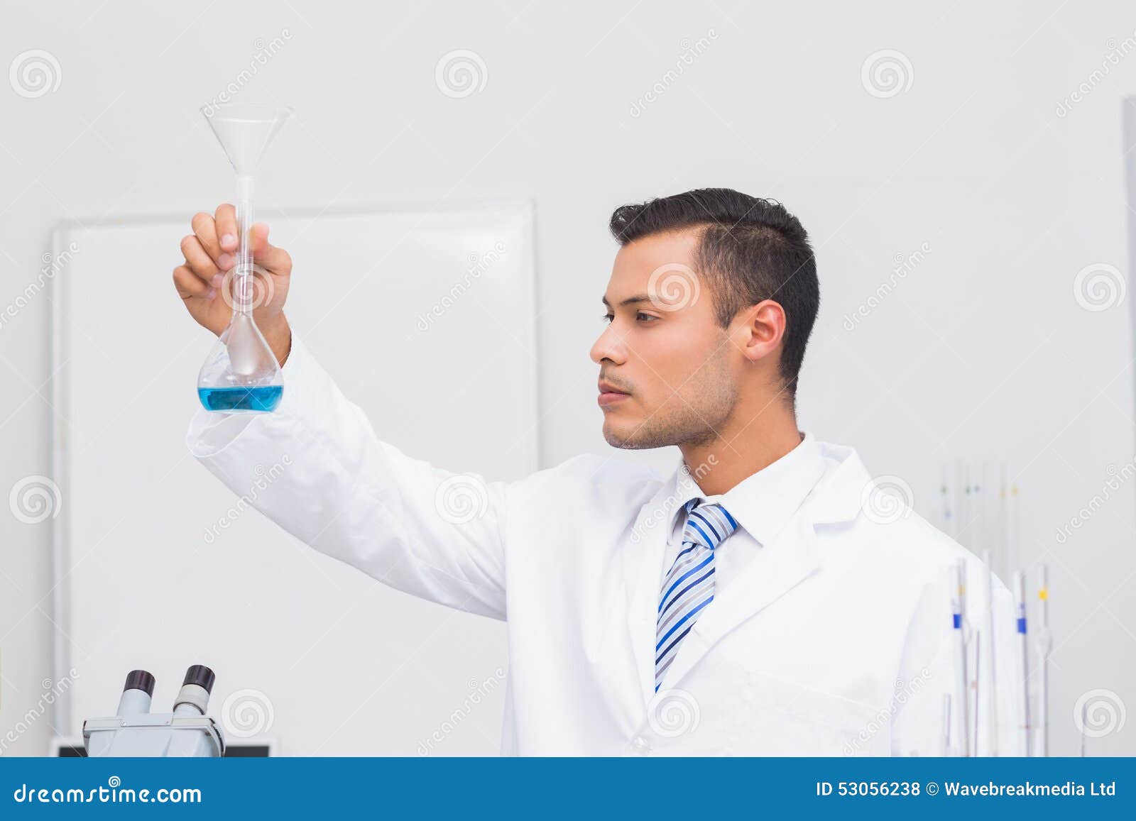 Blue Precipitate Of Copper Carbonate Precipitated At The Bottom Of A ...