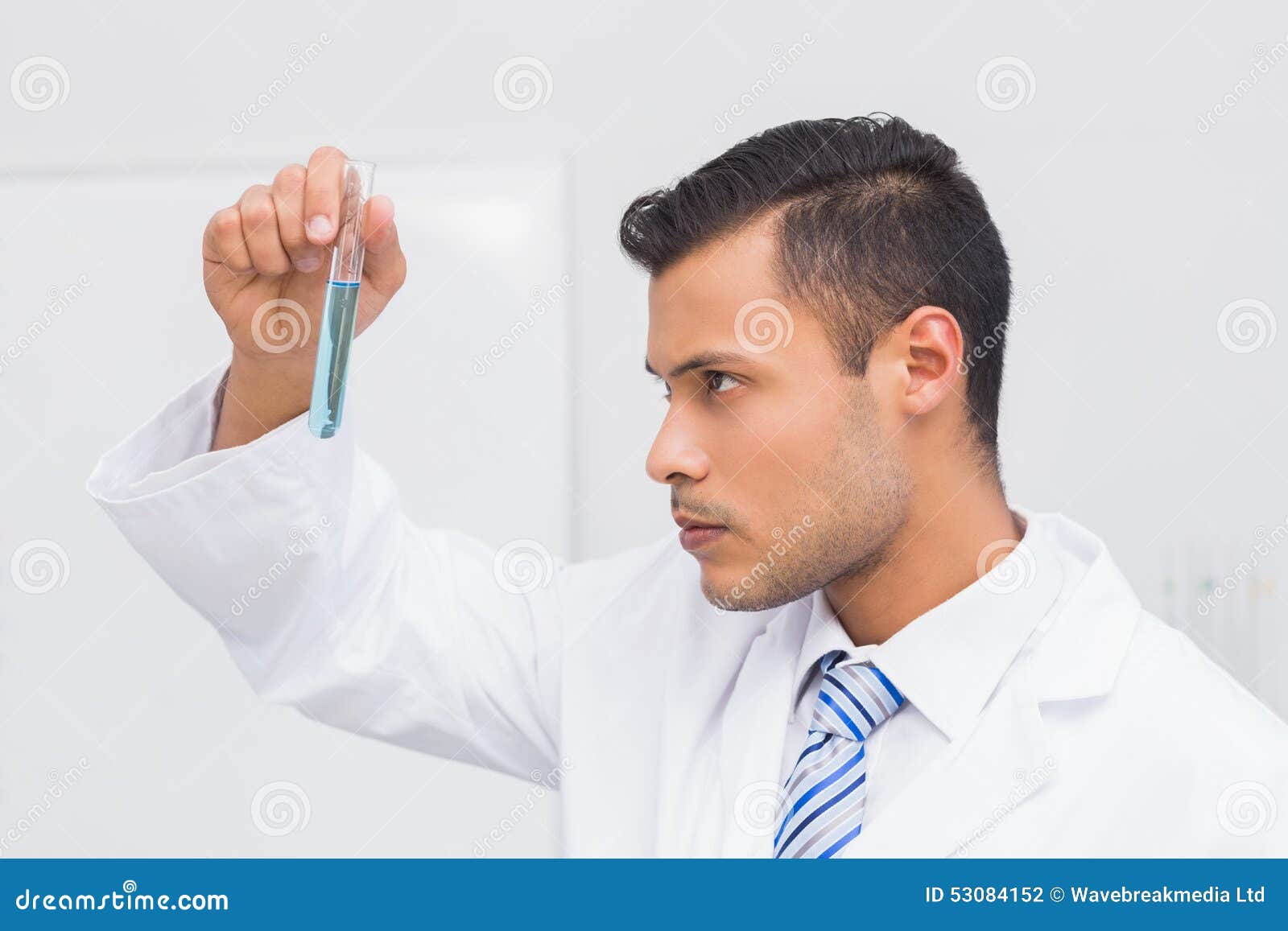 Blue Precipitate Of Copper Carbonate Precipitated At The Bottom Of A ...