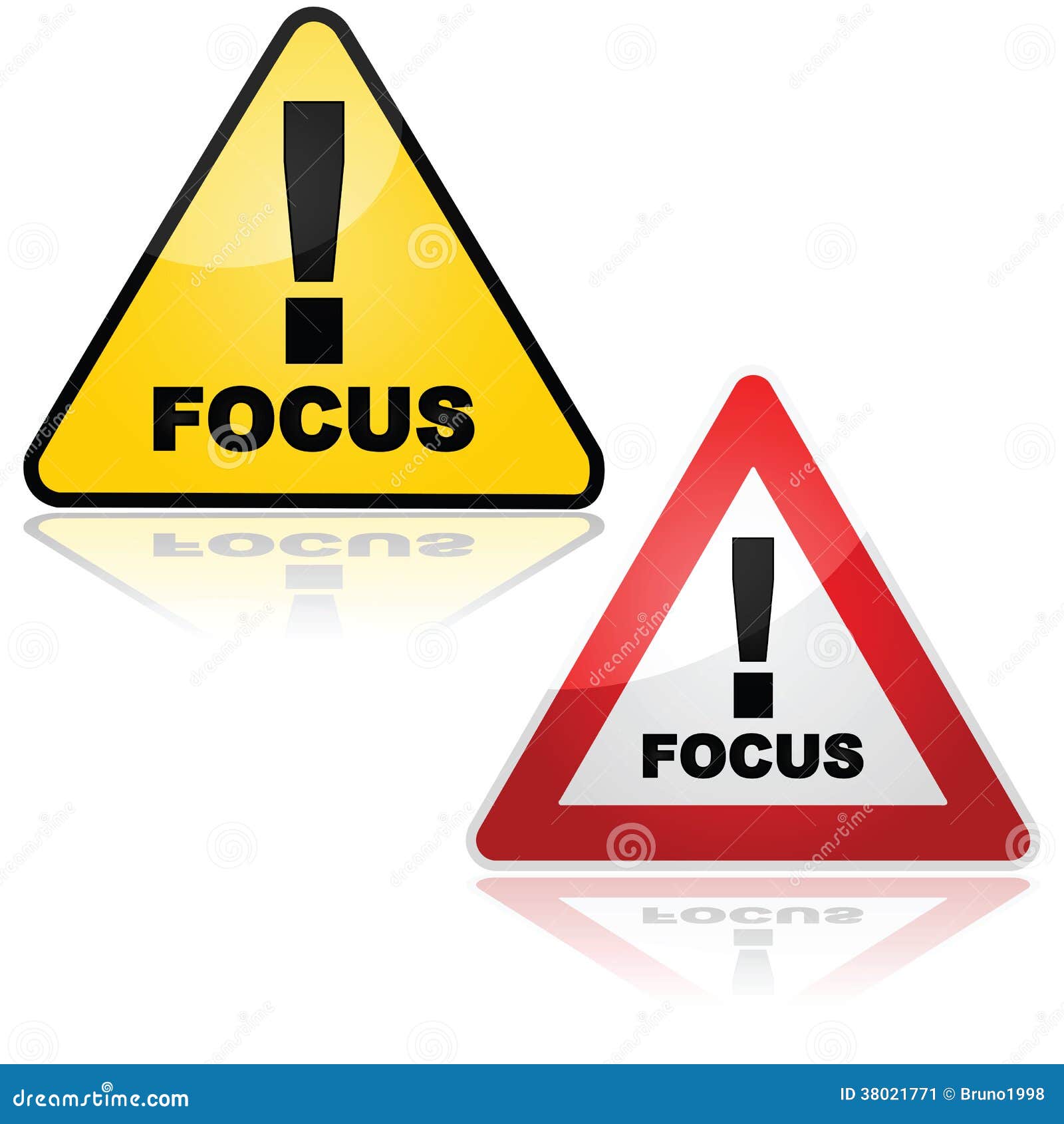 Focus sign stock vector. Illustration of traffic, warning - 38021771