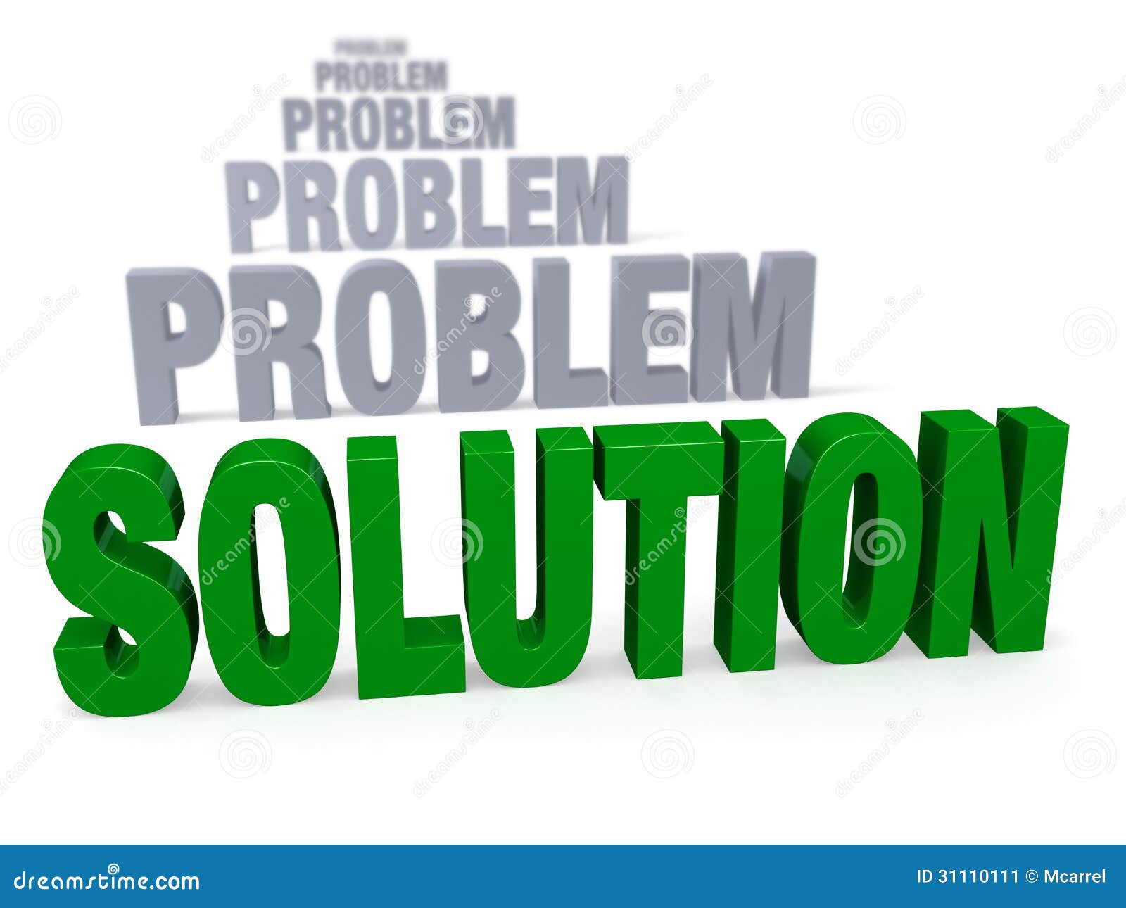 Focus on Solution, Not Problems Stock Illustration - Illustration of ...