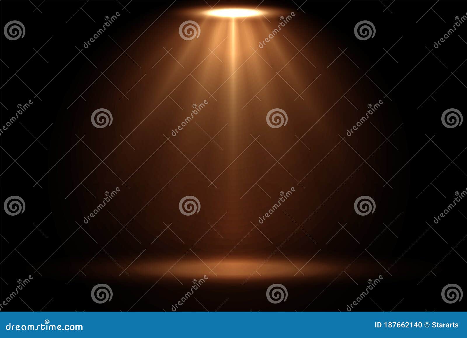 Focus Spotlight Effect Display in Warm Color Stock Vector ...