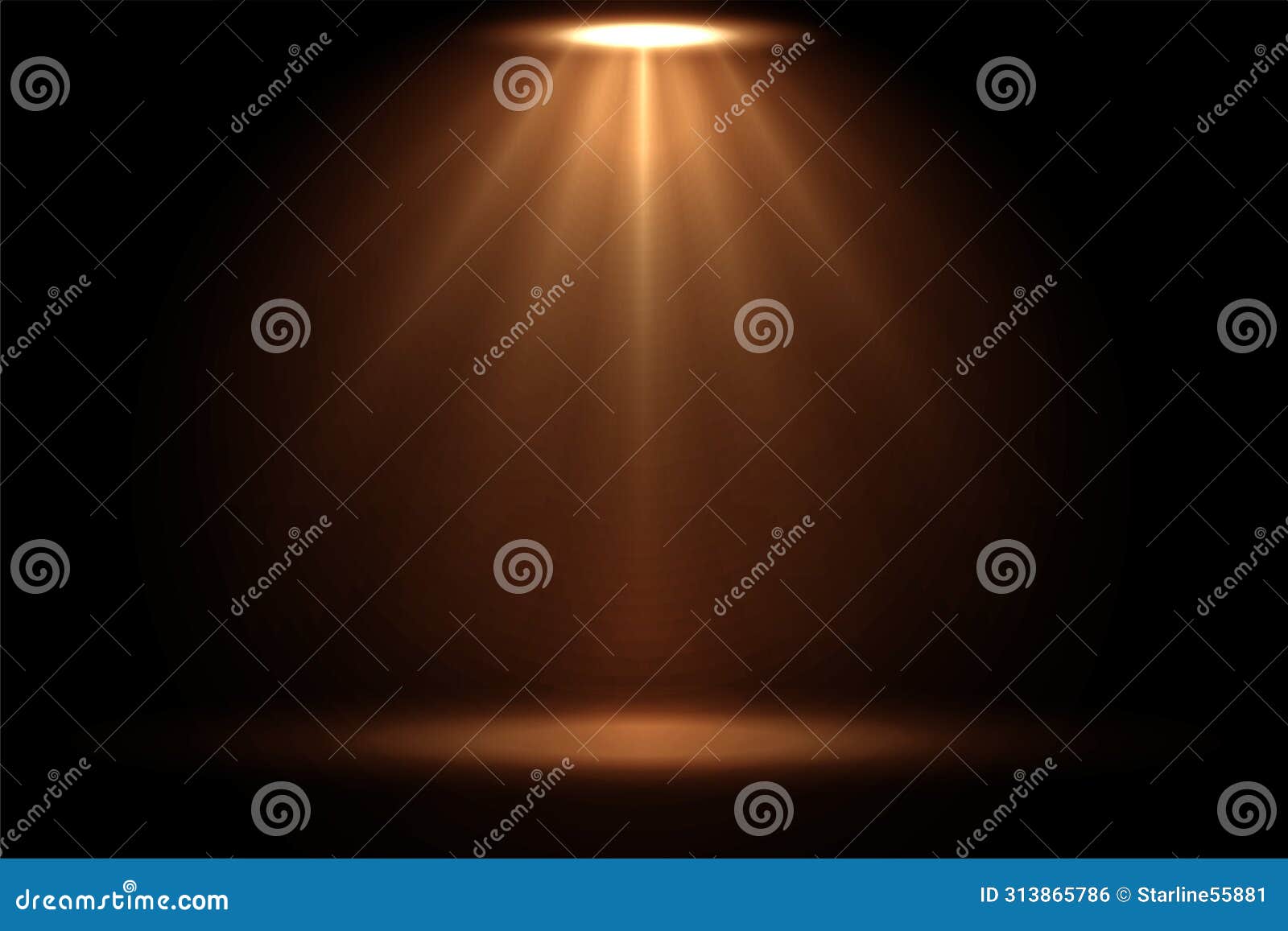 Focus Spotlight Effect Display in Warm Color Stock Vector ...
