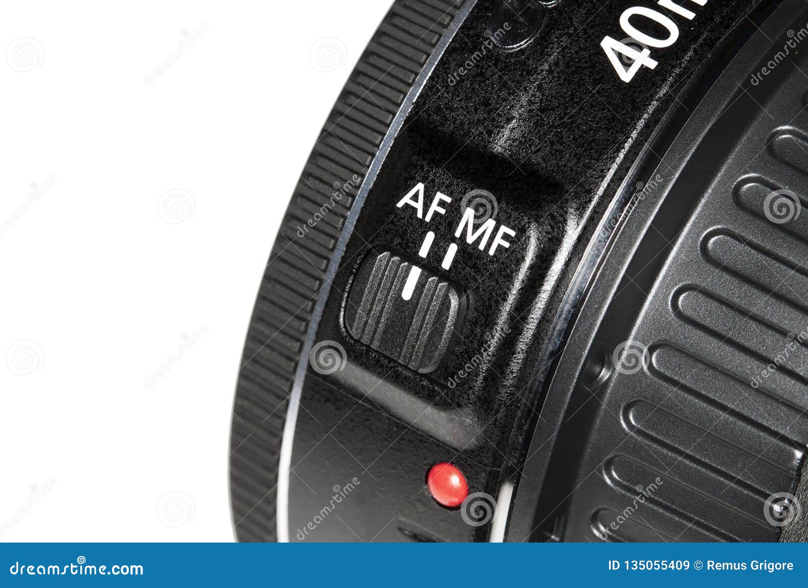Focus Switch on Lens Camera Stock Image - Image of focus, camera: 135055409