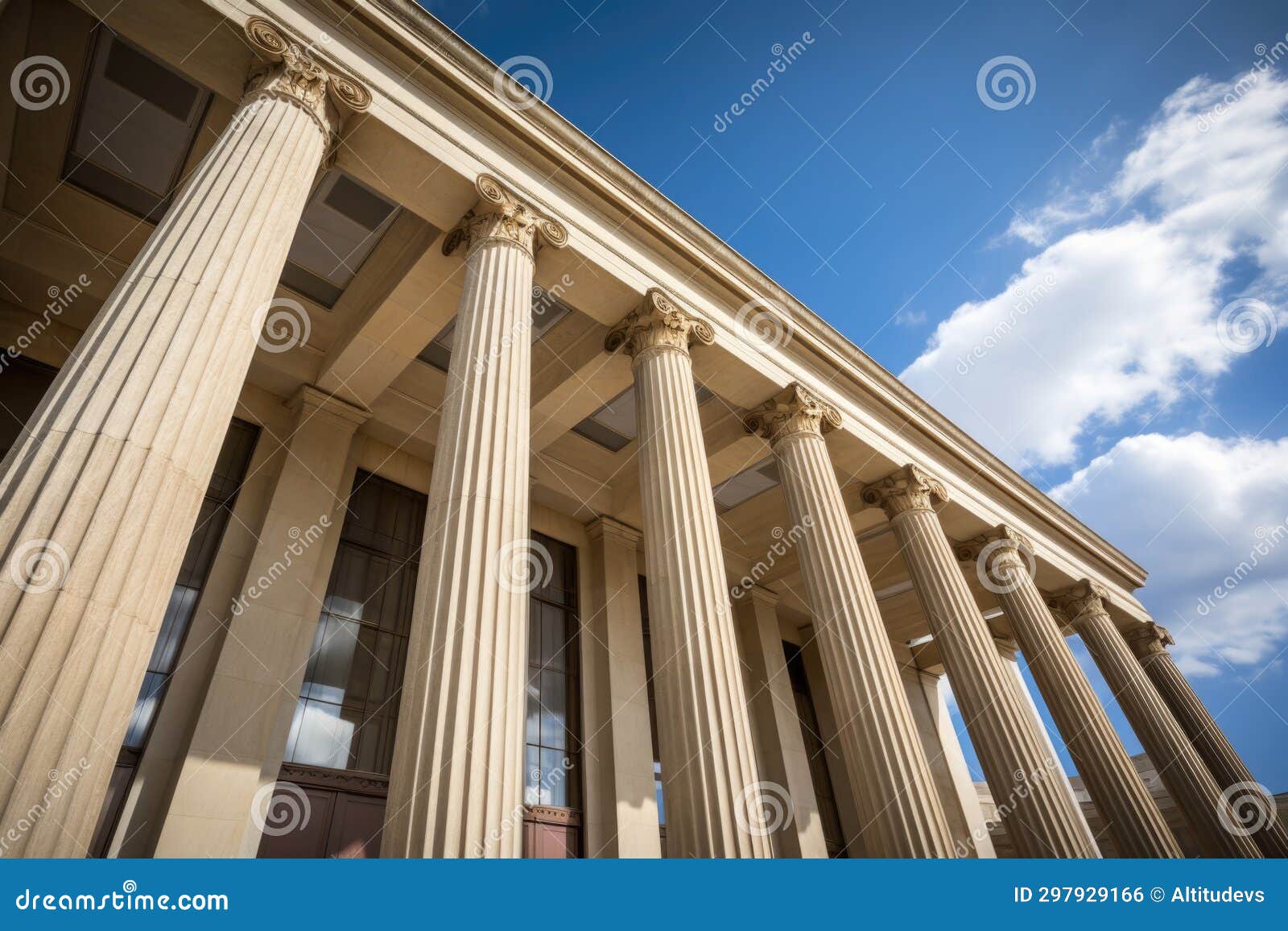 Tall Columns In Historic Building Stock Image | CartoonDealer.com ...
