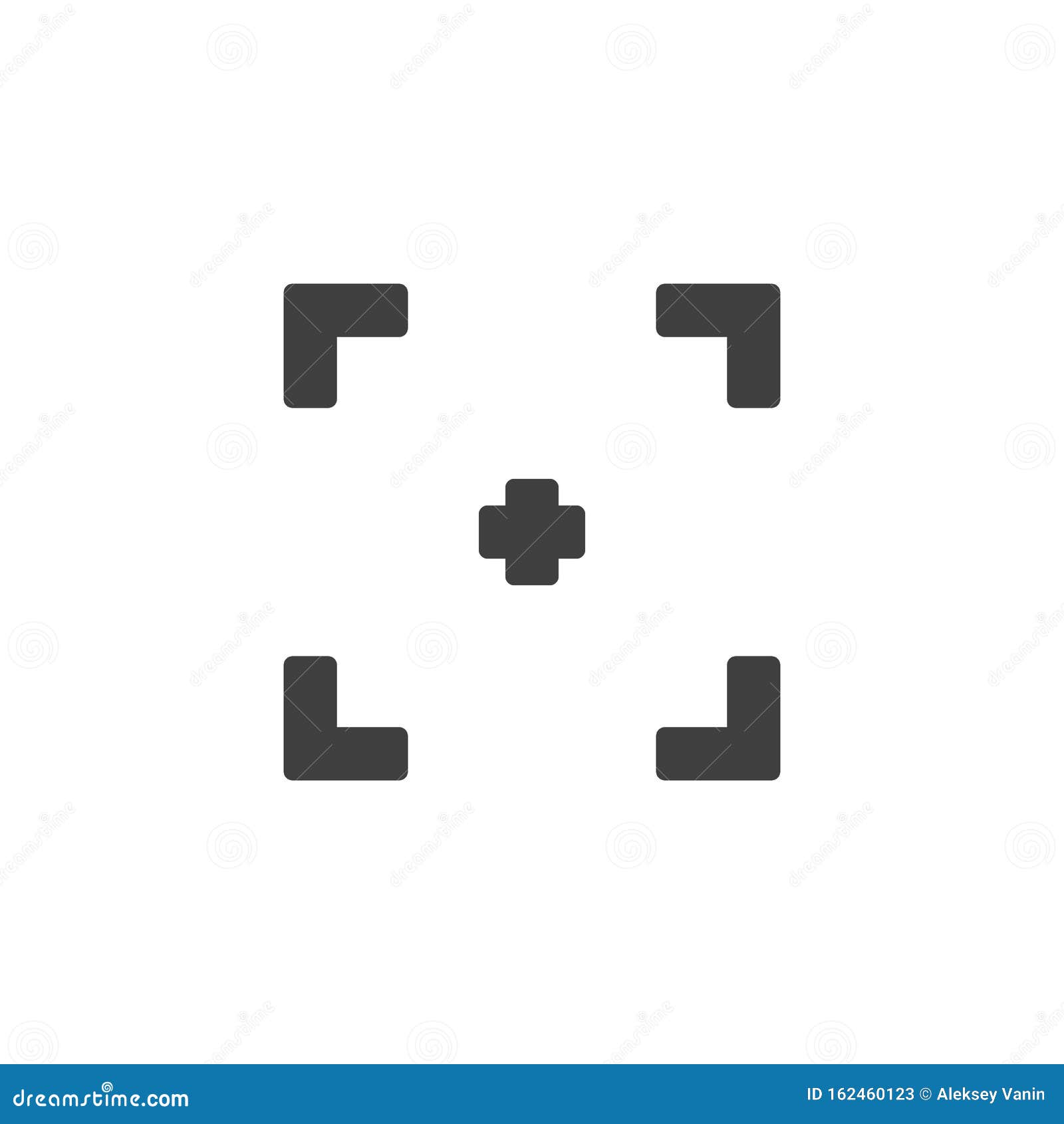 Focus Target Aim Vector Icon Stock Vector - Illustration of logo, sign ...