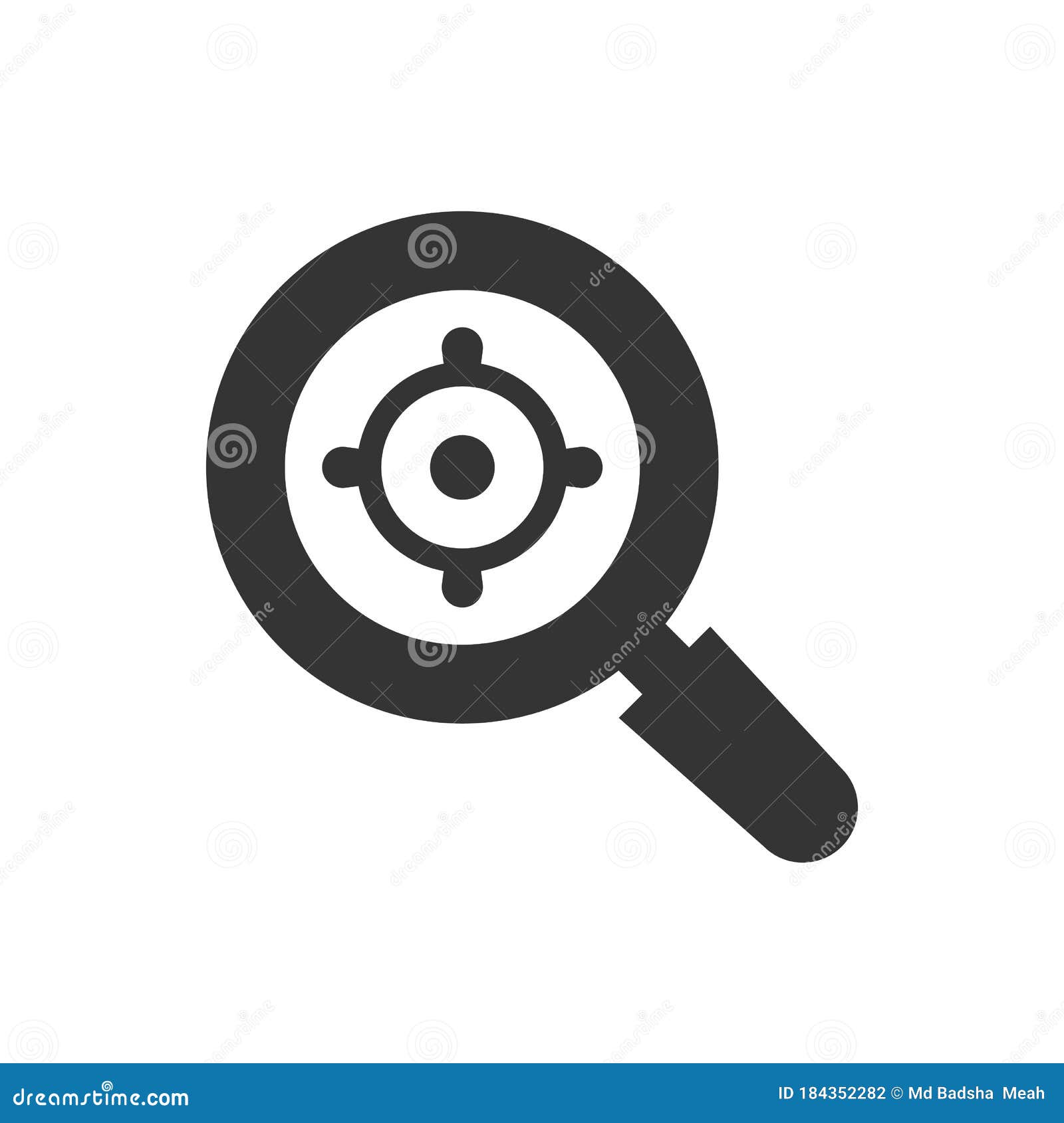Focus Target Icon Cartoon Vector | CartoonDealer.com #128916355