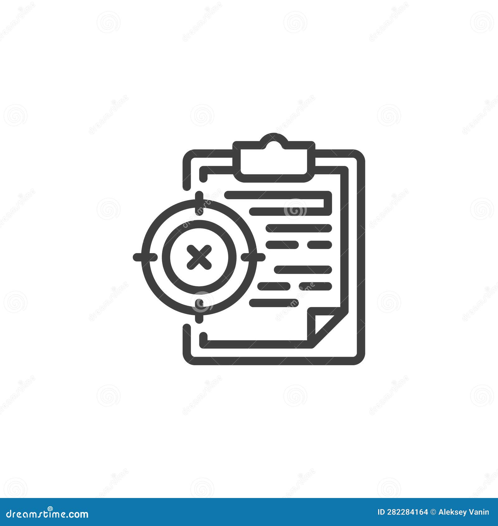 Focus on task line icon stock vector. Illustration of pixel - 282284164