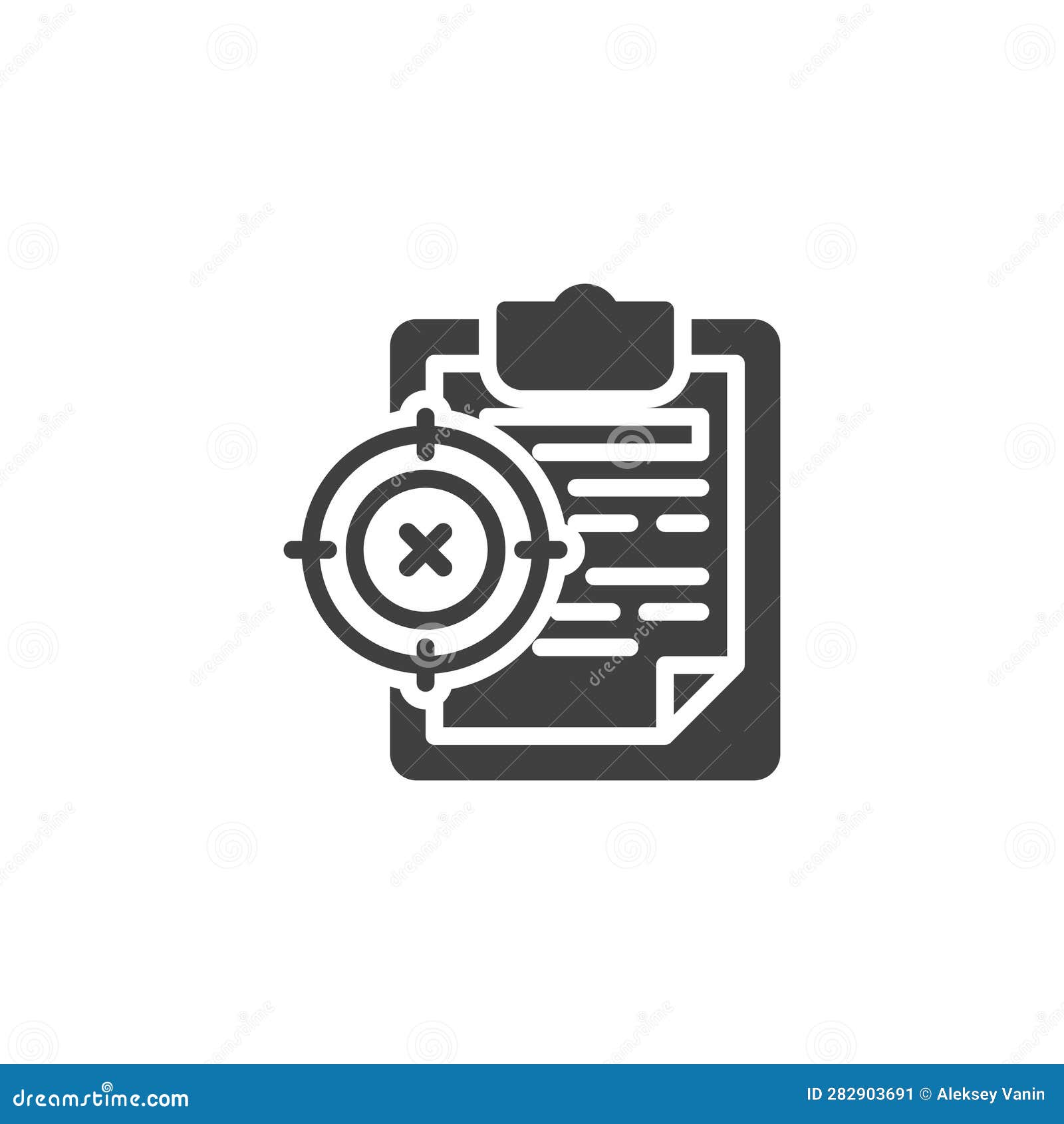Focus on task vector icon stock vector. Illustration of design - 282903691