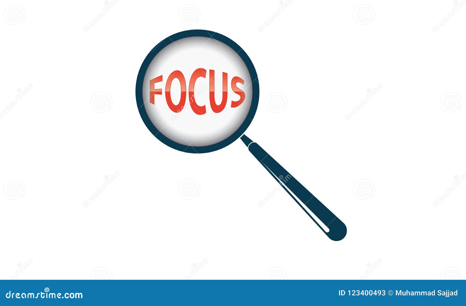 Focus Text and Magnifying Glass - Focusing Concept Stock Illustration ... Focus Text and Magnifying Glass - Focusing Concept Stock Illustration ...