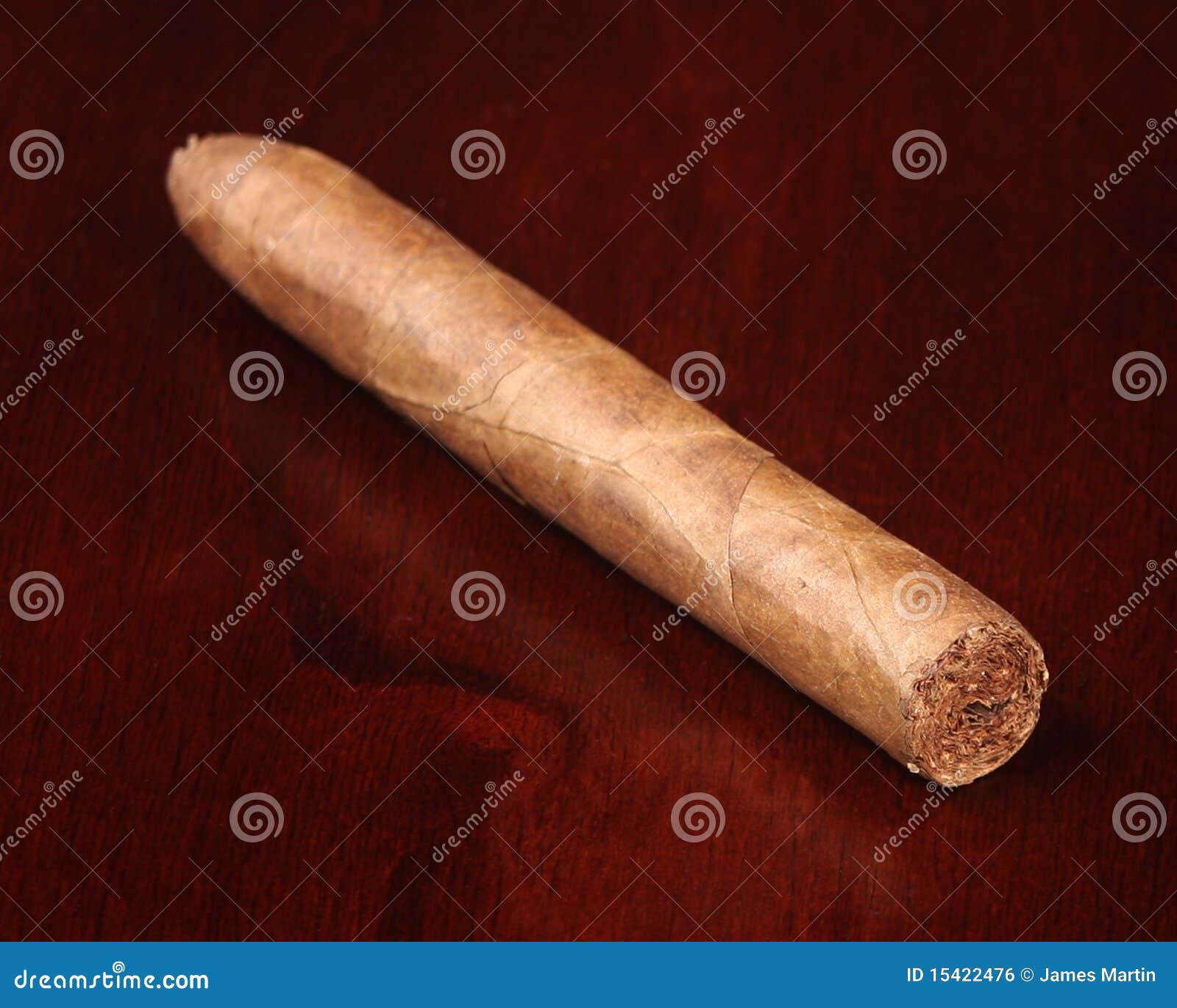 Focus On The Tip Of A Hand Rolled Cigar Stock Photo - Image of havana ...