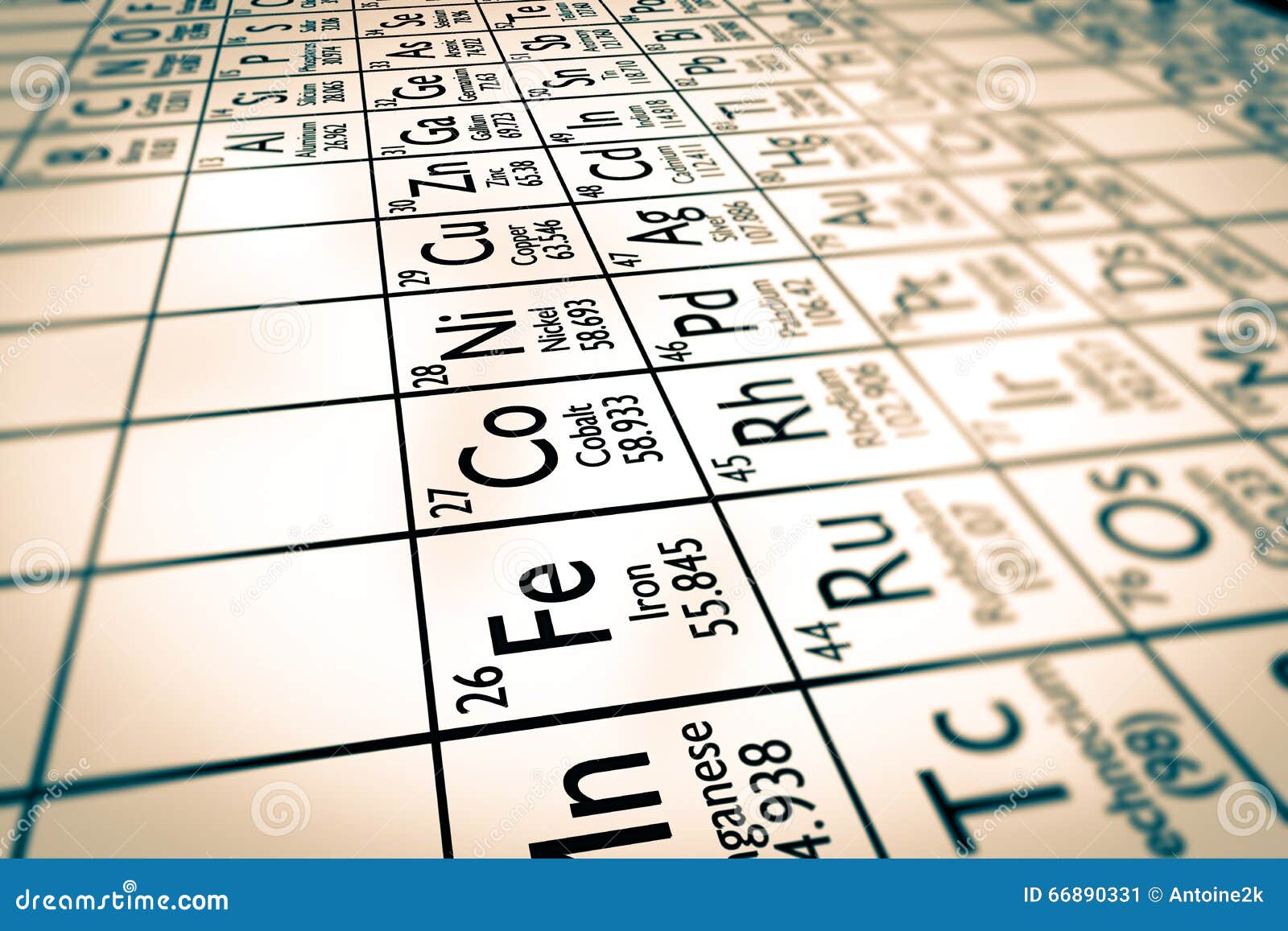 Focus On Transition Metals Chemical Elements Royalty-Free Illustration ...