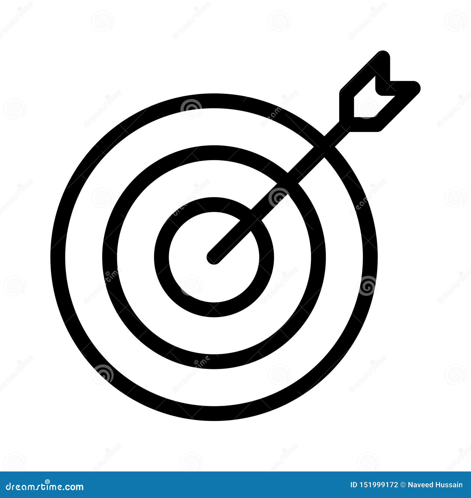 Focus Thin Line Vector Icon Stock Vector - Illustration of business ...