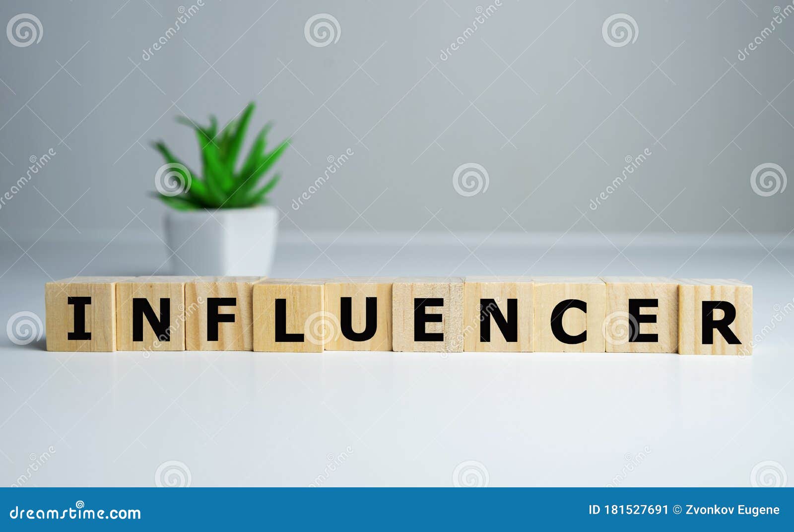 Are You An Influencer? Text On Top View Color Table Background Stock ...