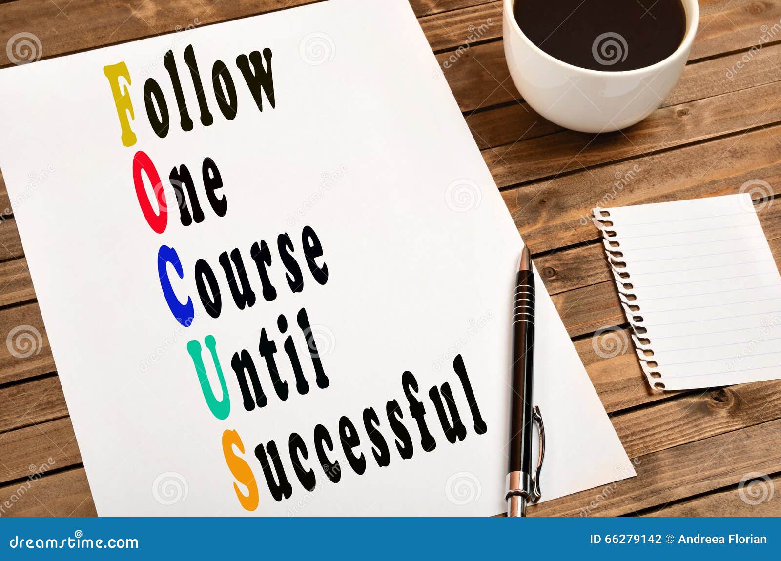 Focus word on paper stock photo. Image of attitude, decision - 66279142