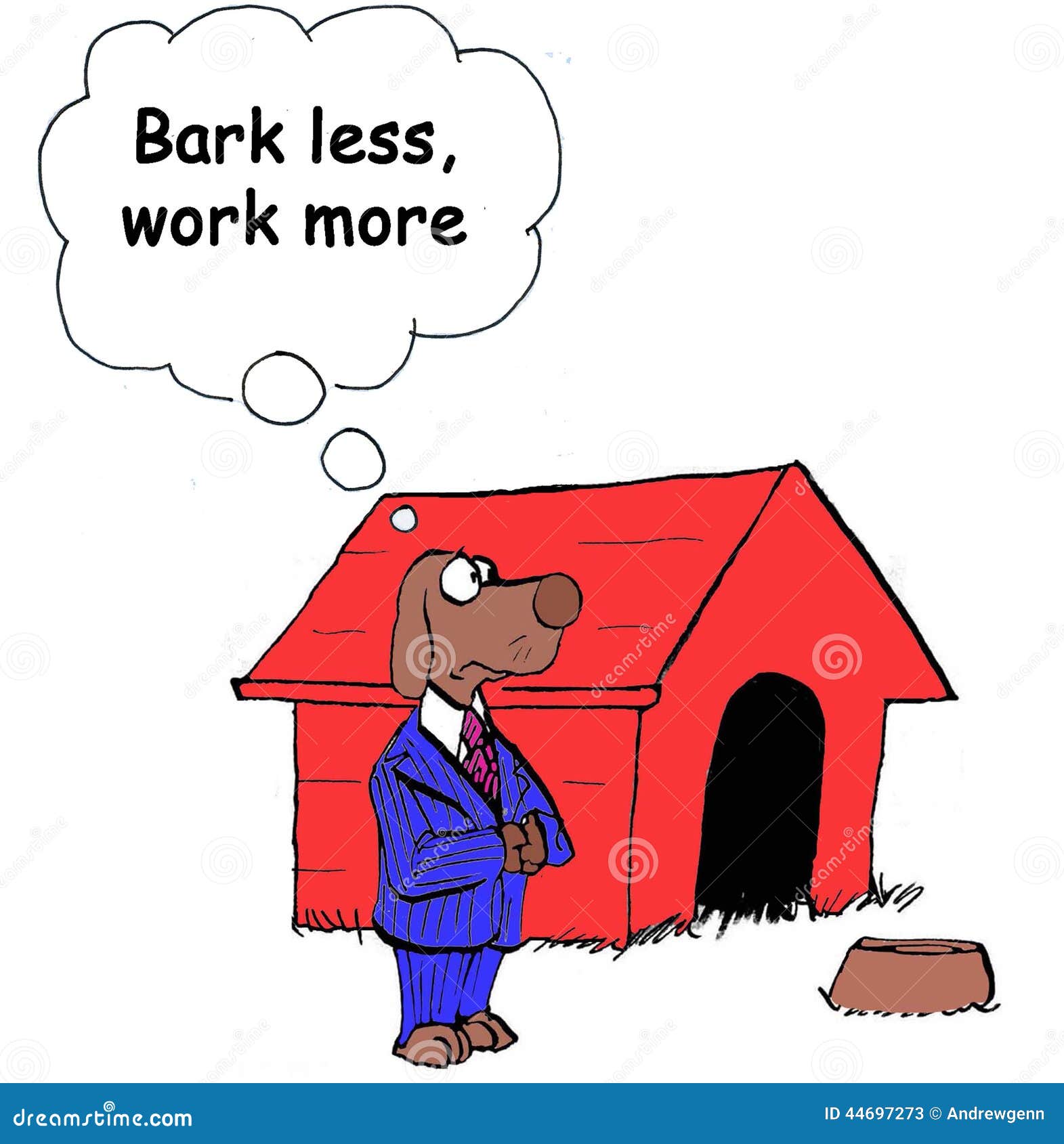 Focus on Work Productivity stock illustration. Illustration of humor ...