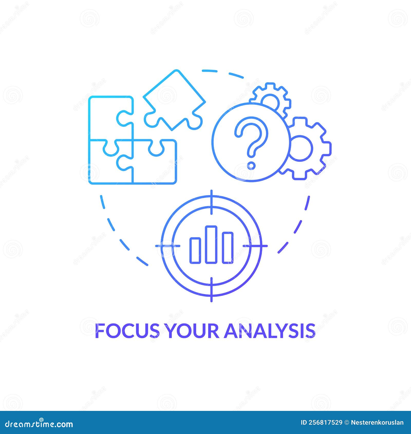 Focus Structure Discipline Check Mark Control Commitment Achieve Stock ...