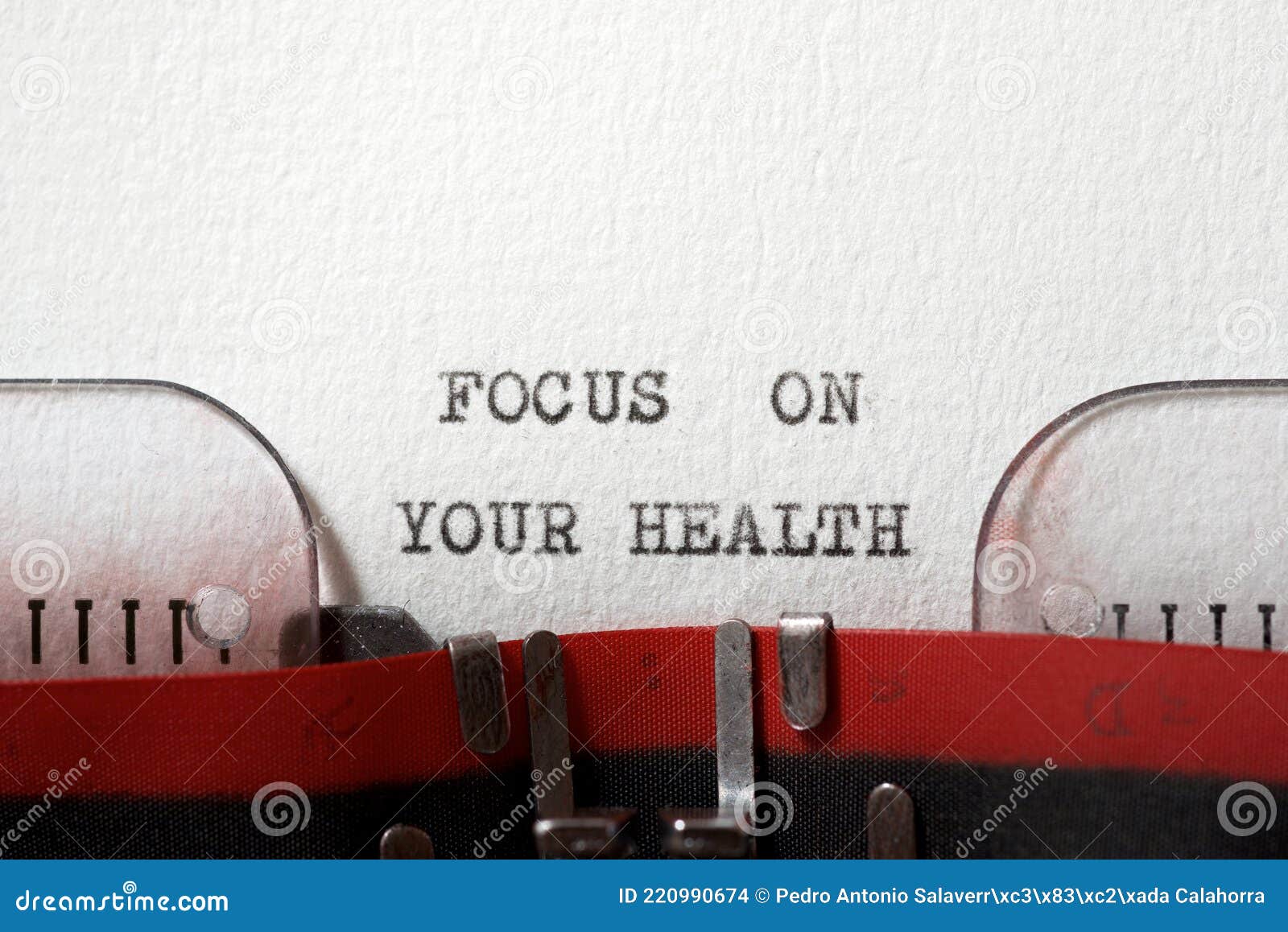 Focus on your heath stock photo. Image of healthy, conceptual - 220990674
