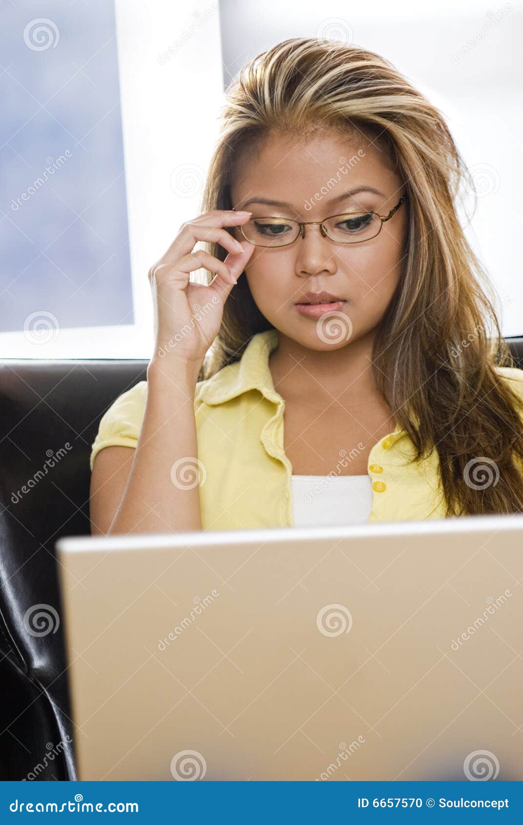 Focused stock photo. Image of laptop, business, casual - 6657570