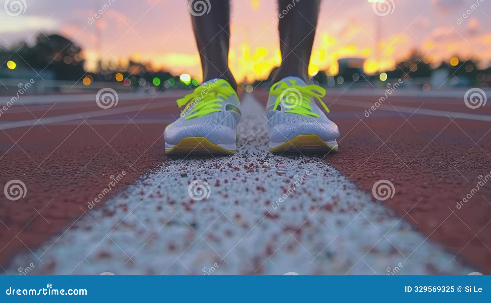 Determined Runner On Mountain Trail With Dusty Path, Motivating Fitness ...