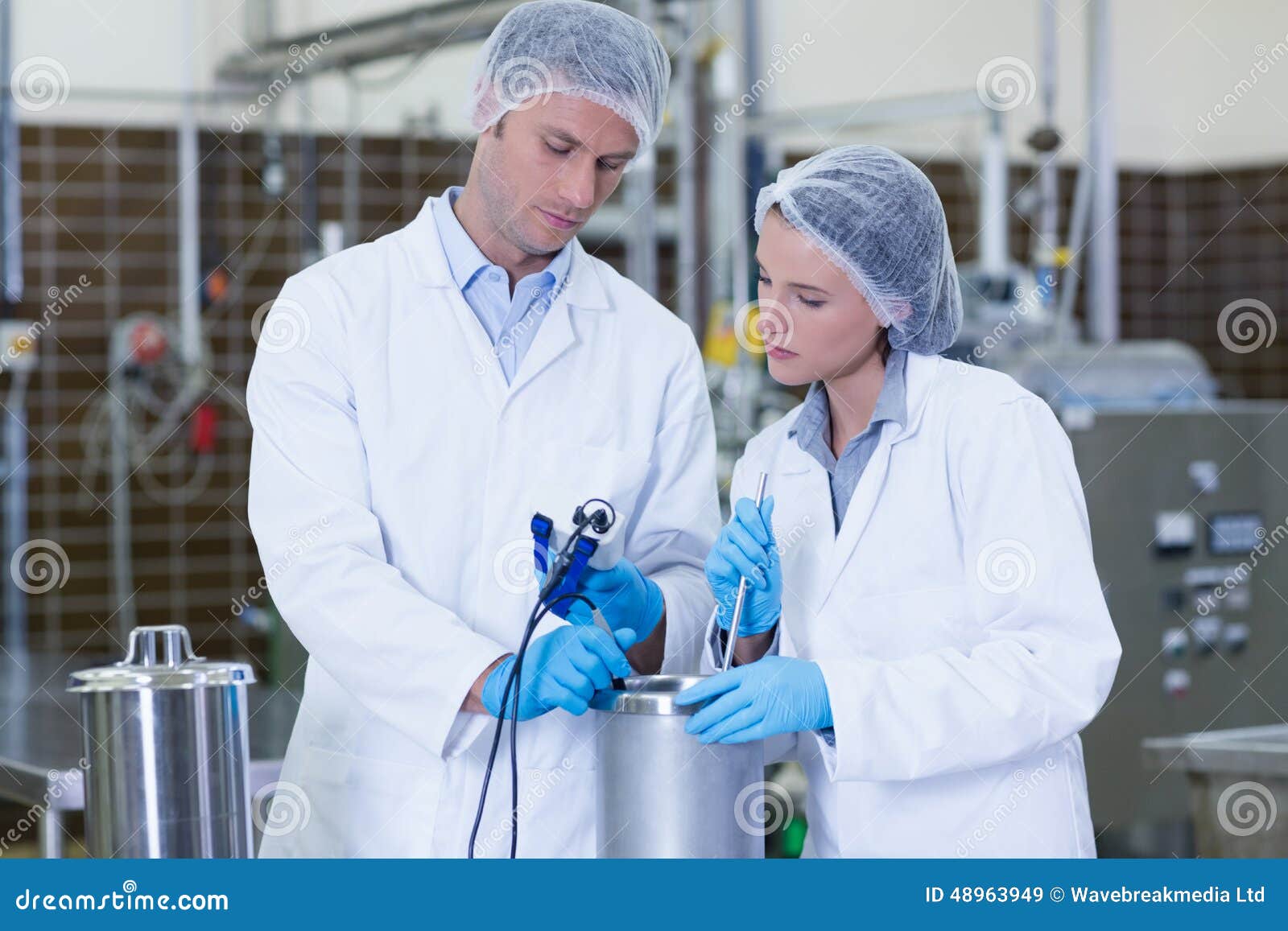 Focused Biologist Team Working Together Stock Image - Image of indoors ...