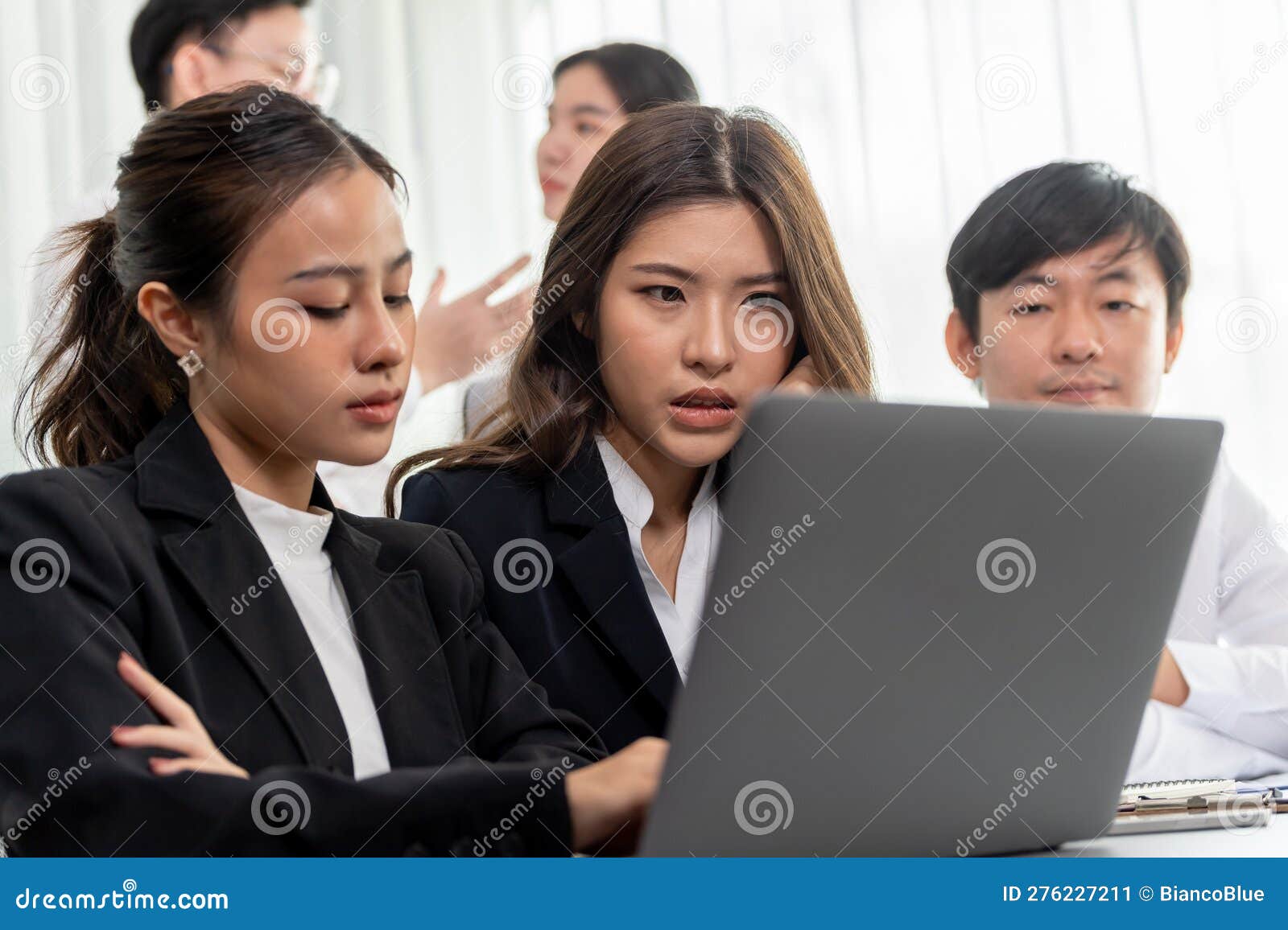 Focused Business People Having Struggle during Data Analyzing in ...