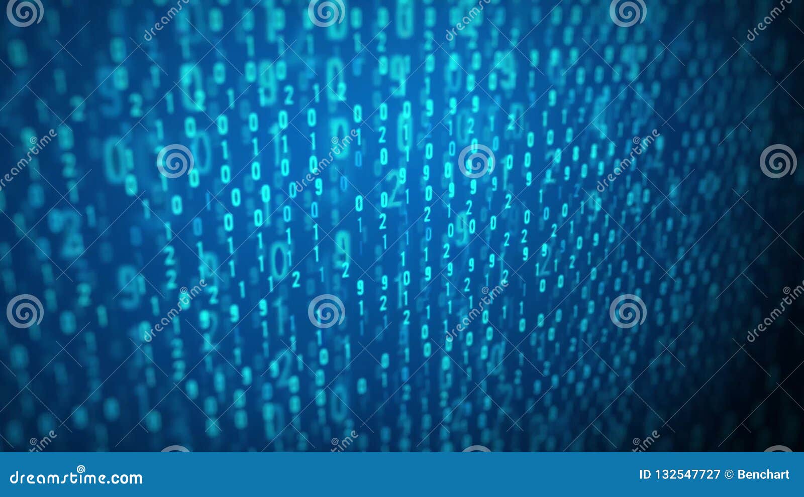 Focused Computer Screen With Binary Code Loop Stock Video Video Of Distorted Economy 132547727