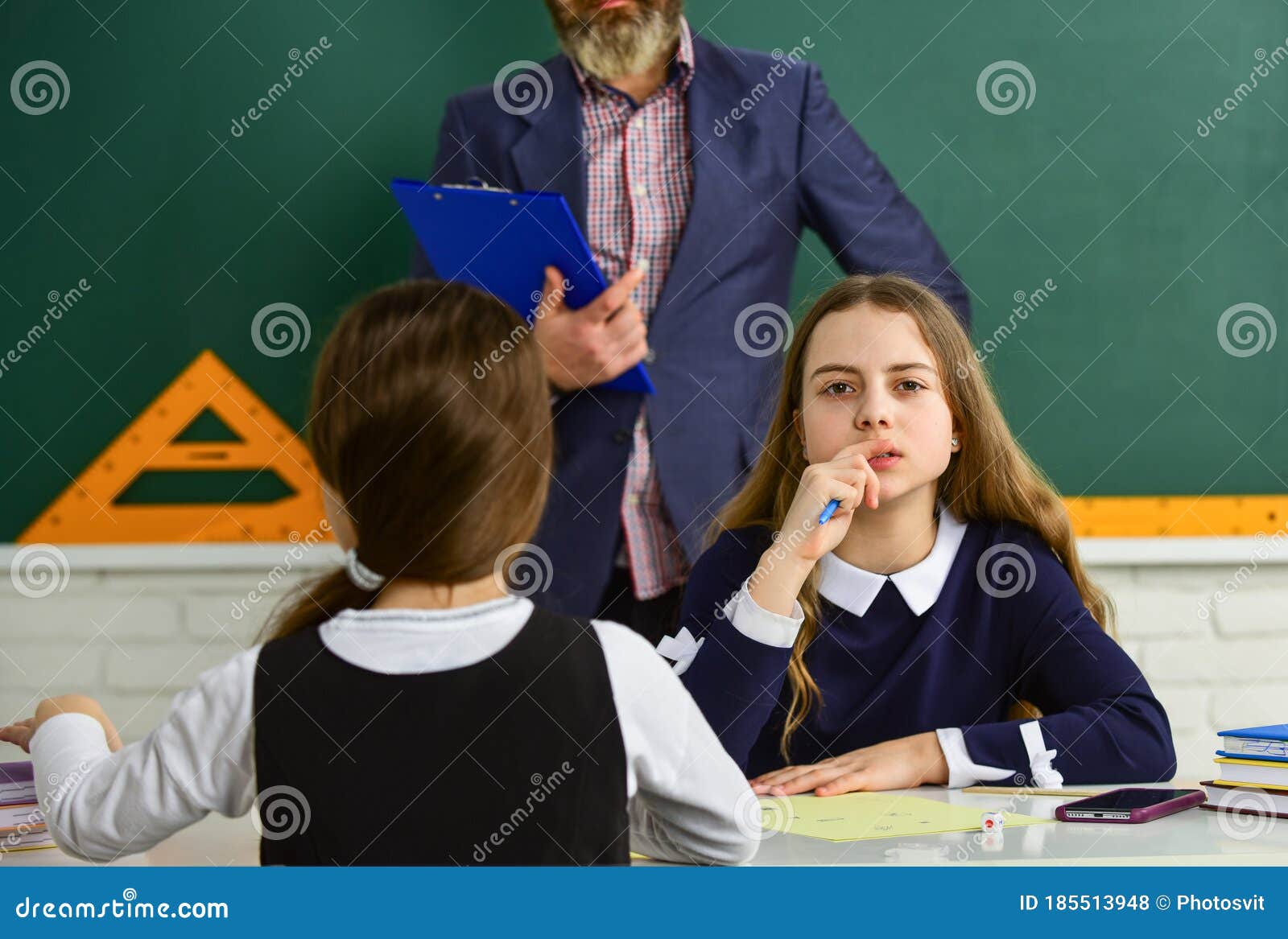 Focused and Concentrated Students. Control Process. Testing Students ...