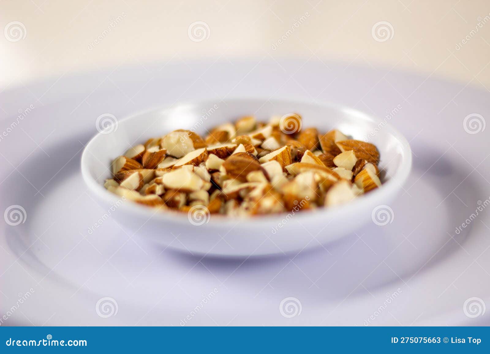 Focused crushed almonds stock image. Image of healthy - 275075663