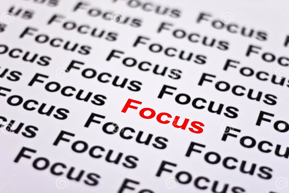 Focused on Focus stock photo. Image of emphasis, accomplishment - 8274346