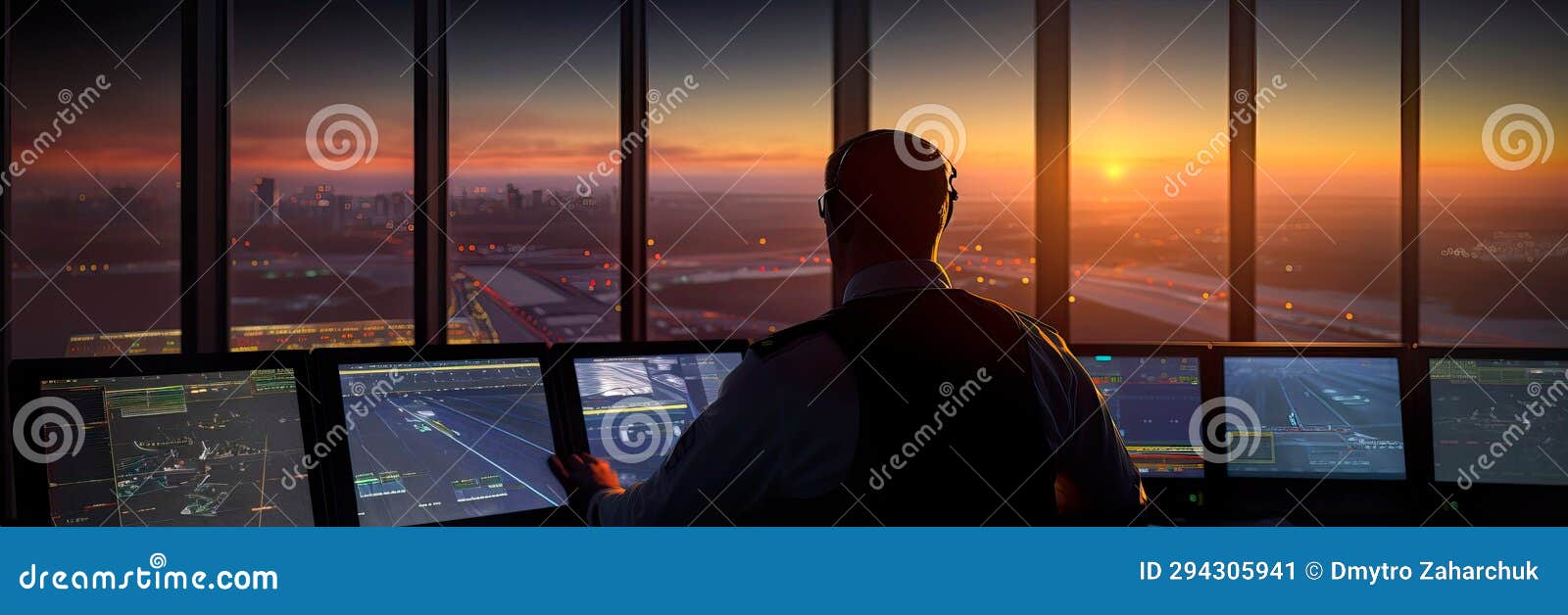 Focused Hands of an Air Traffic Controller As they Guide Aircraft on ...