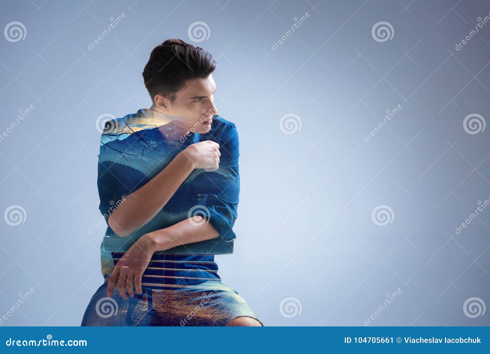 Focused Handsome Gentleman Thinking about Serious Problem Stock Image ...