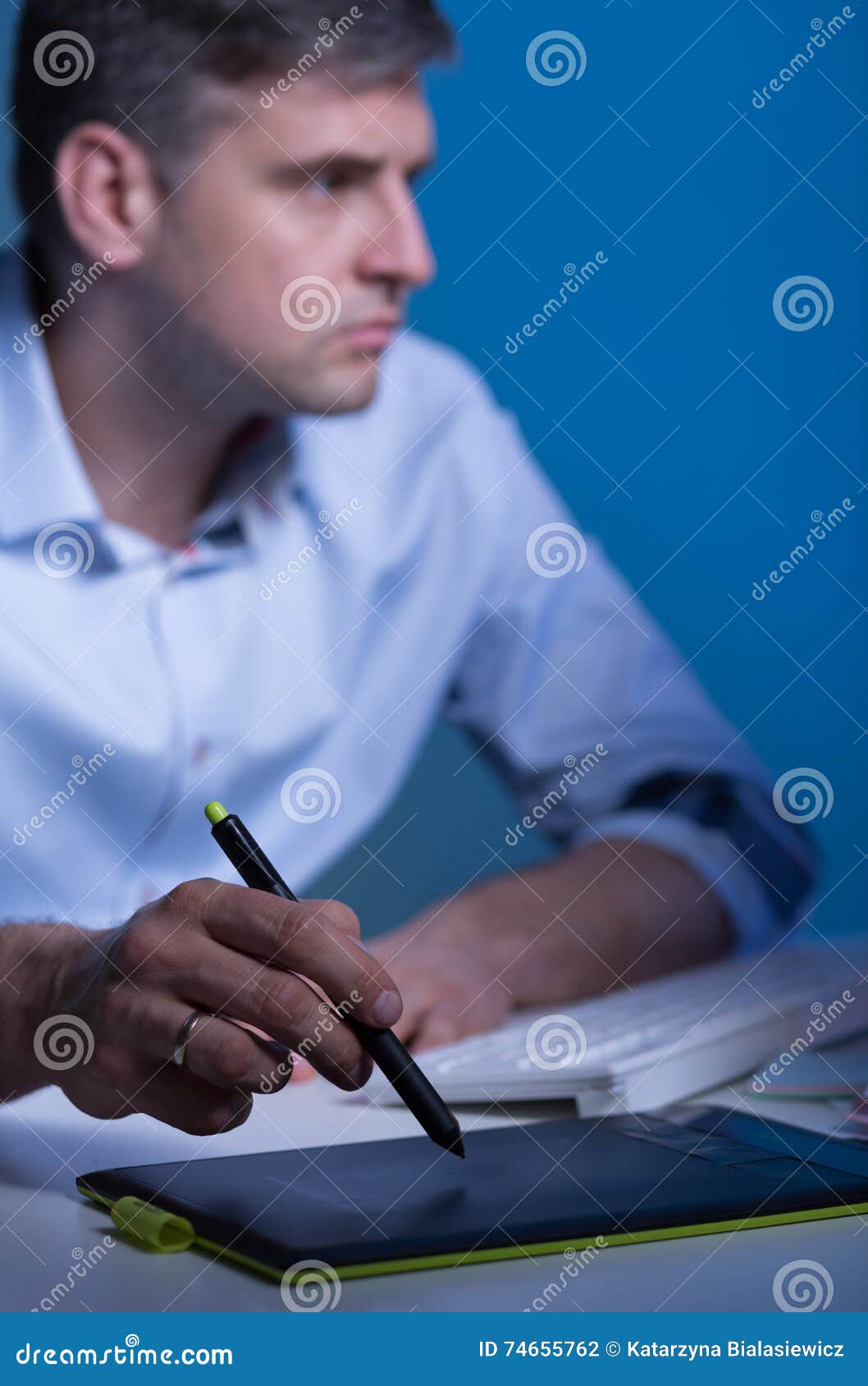 Focused on his task stock photo. Image of professional - 74655762