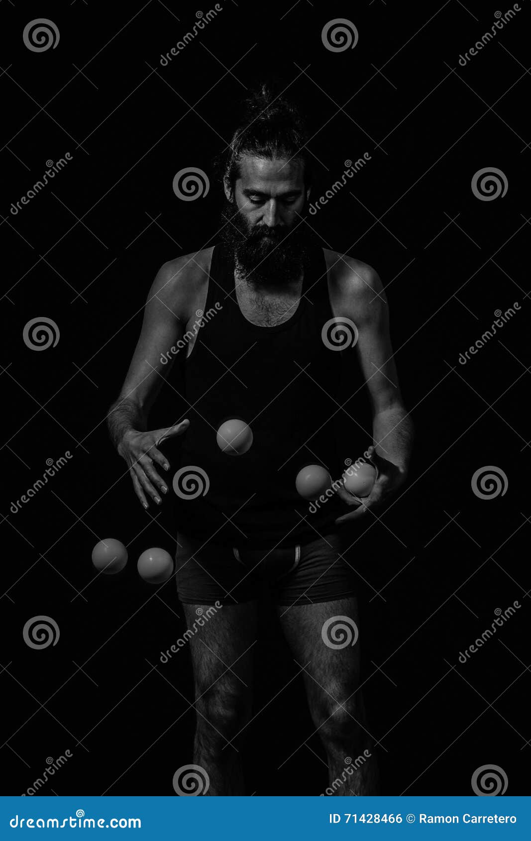 Focused Juggler at the Circus Stock Photo - Image of scene, focused ...