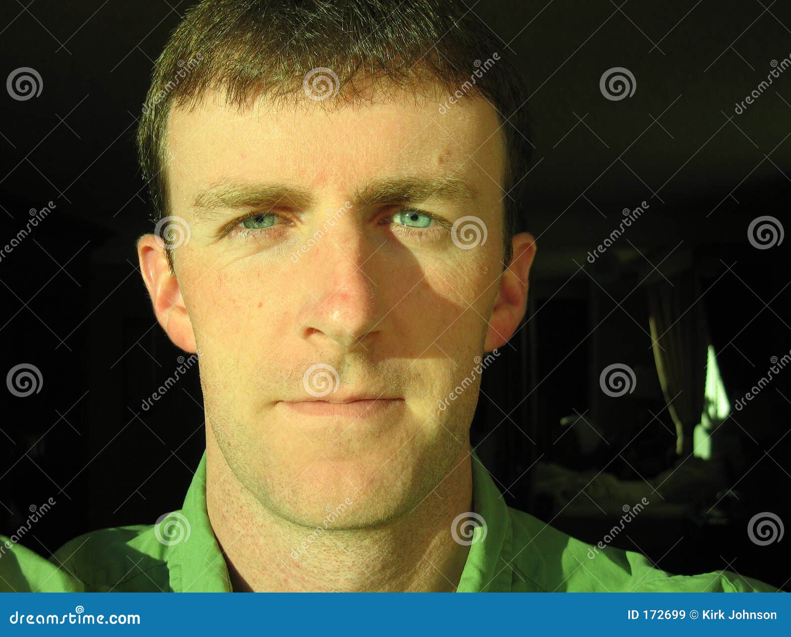 Focused Man stock image. Image of green, focused, stare - 172699